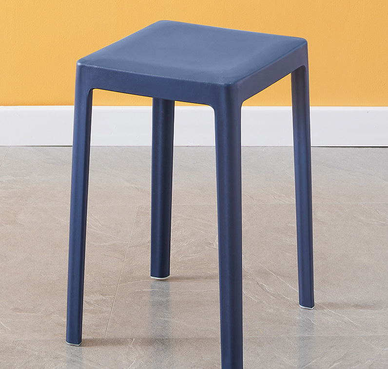 Etta Stackable Stool - Midnight Blue, HV Basic Storage & Accent ...