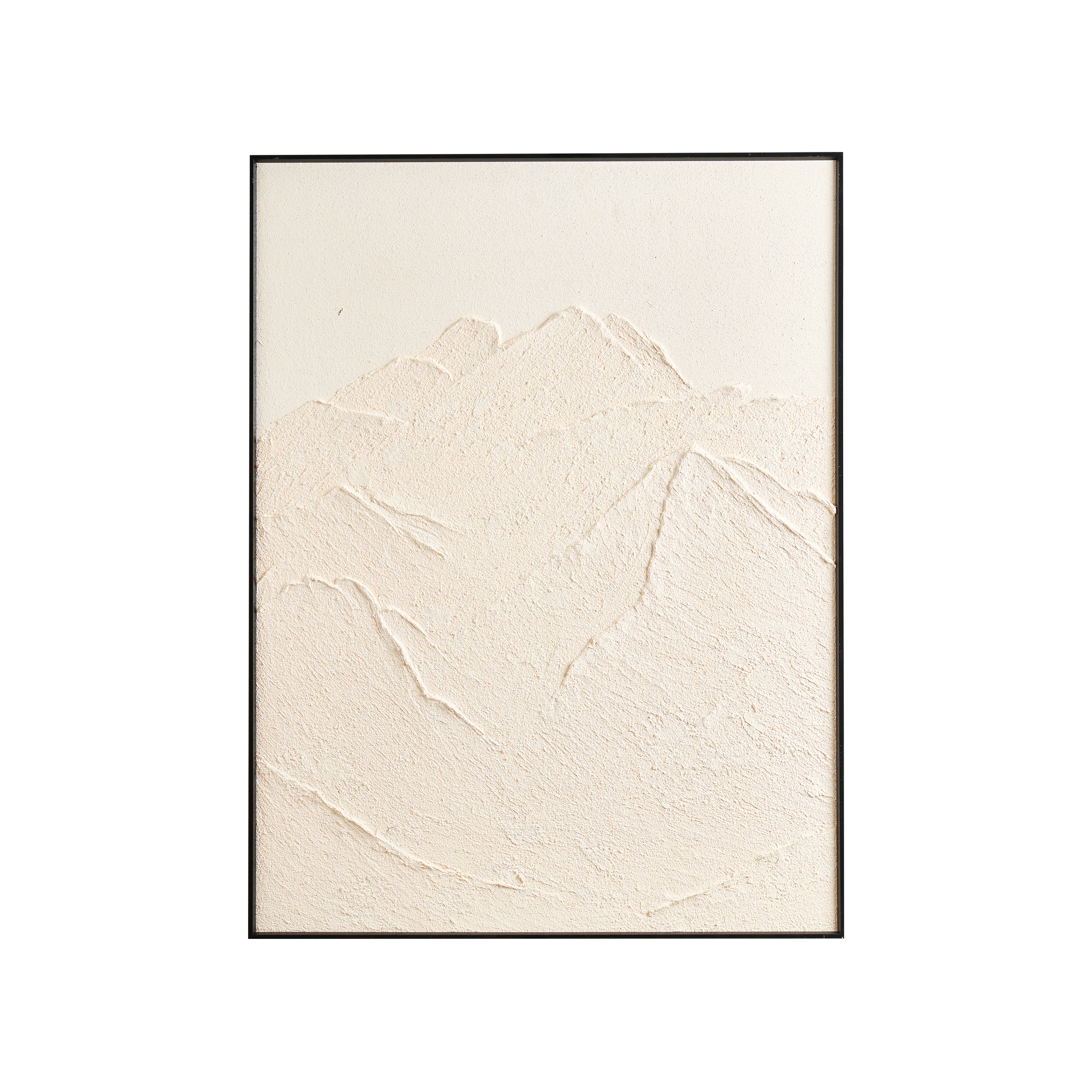 Ivory Mountainscape 3D Textured Painting 60 x 80 cm, 3D Art by HipVan ...