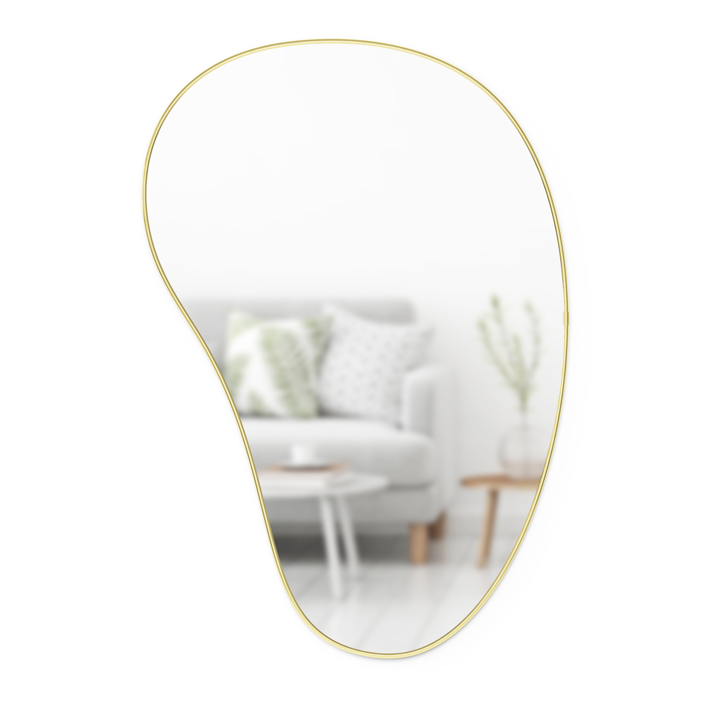 Hubba Pebble Mirror 61 x 91 cm - Brass, Umbra Home Accents | HipVan