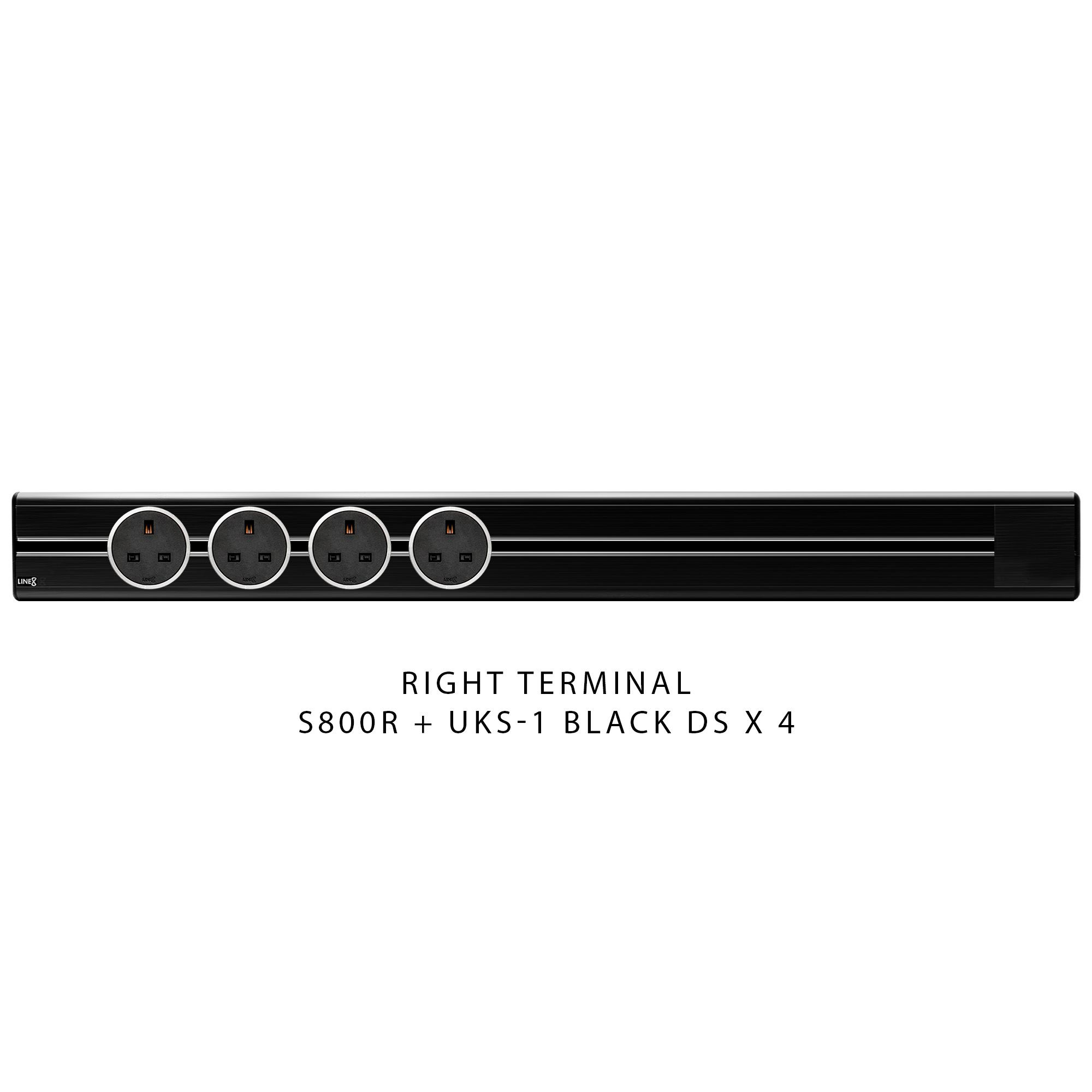 Line8 Power Track 800mm + 4 Adaptors Bundle - Black Hairline, Line8 ...