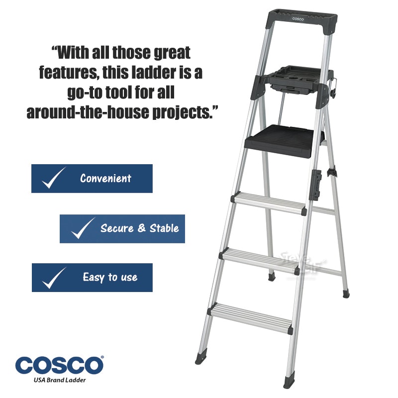 Cosco 4 Steps Signature Aluminium Ladder, Cosco | HipVan