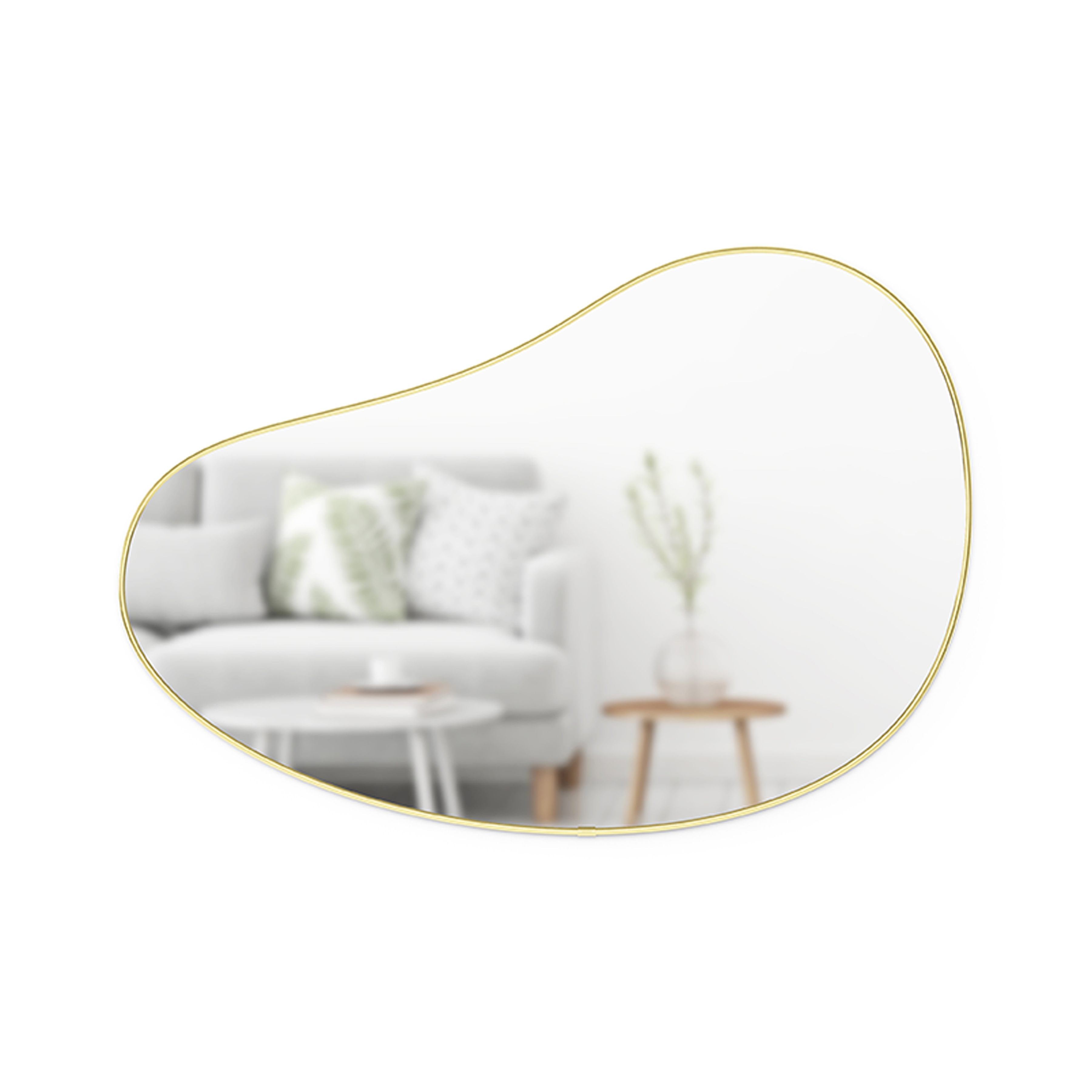 Hubba Pebble Mirror 61 x 91 cm - Brass, Umbra Home Accents | HipVan