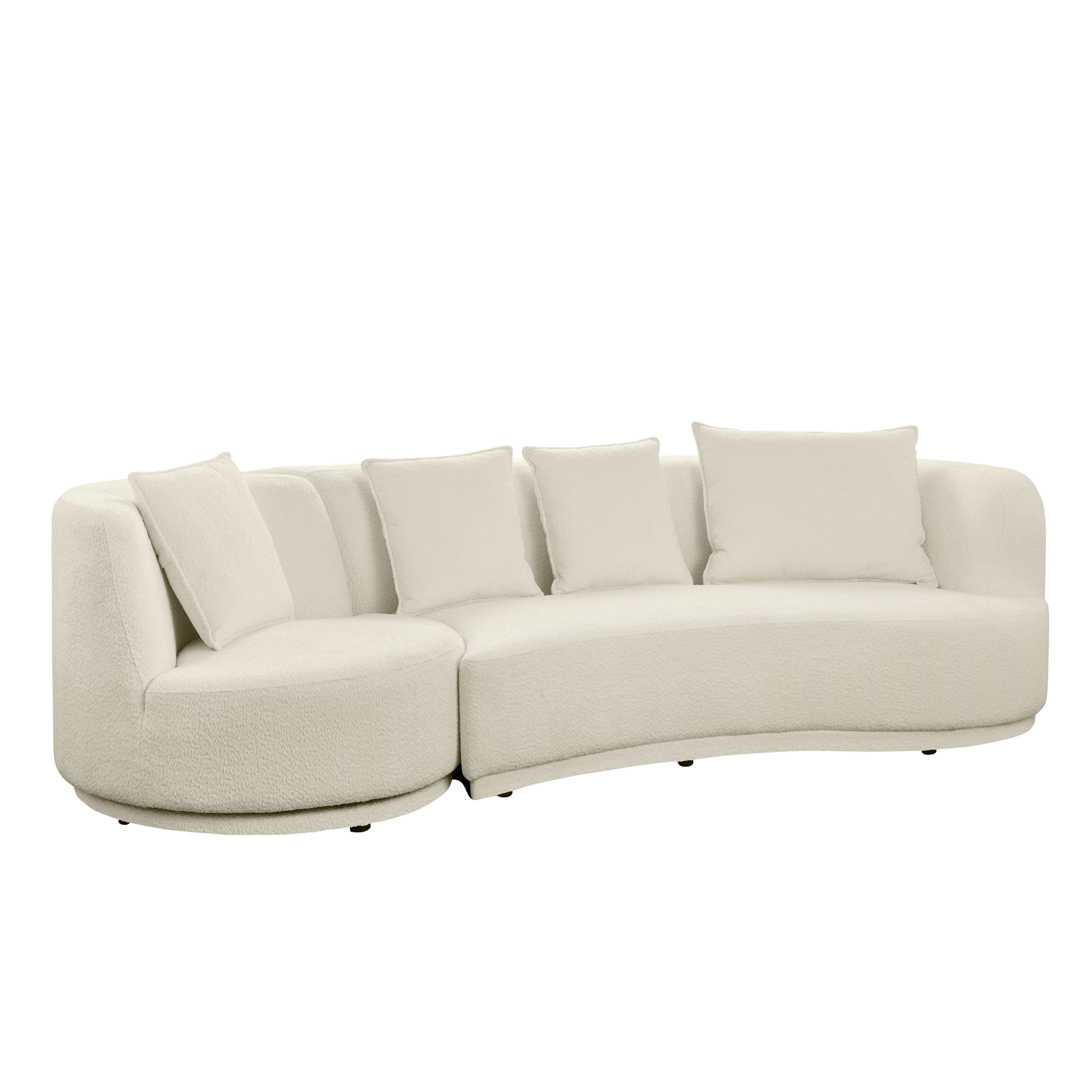 Holly 3 Seater Swivel Sofa - Beige, Holly by HipVan | HipVan