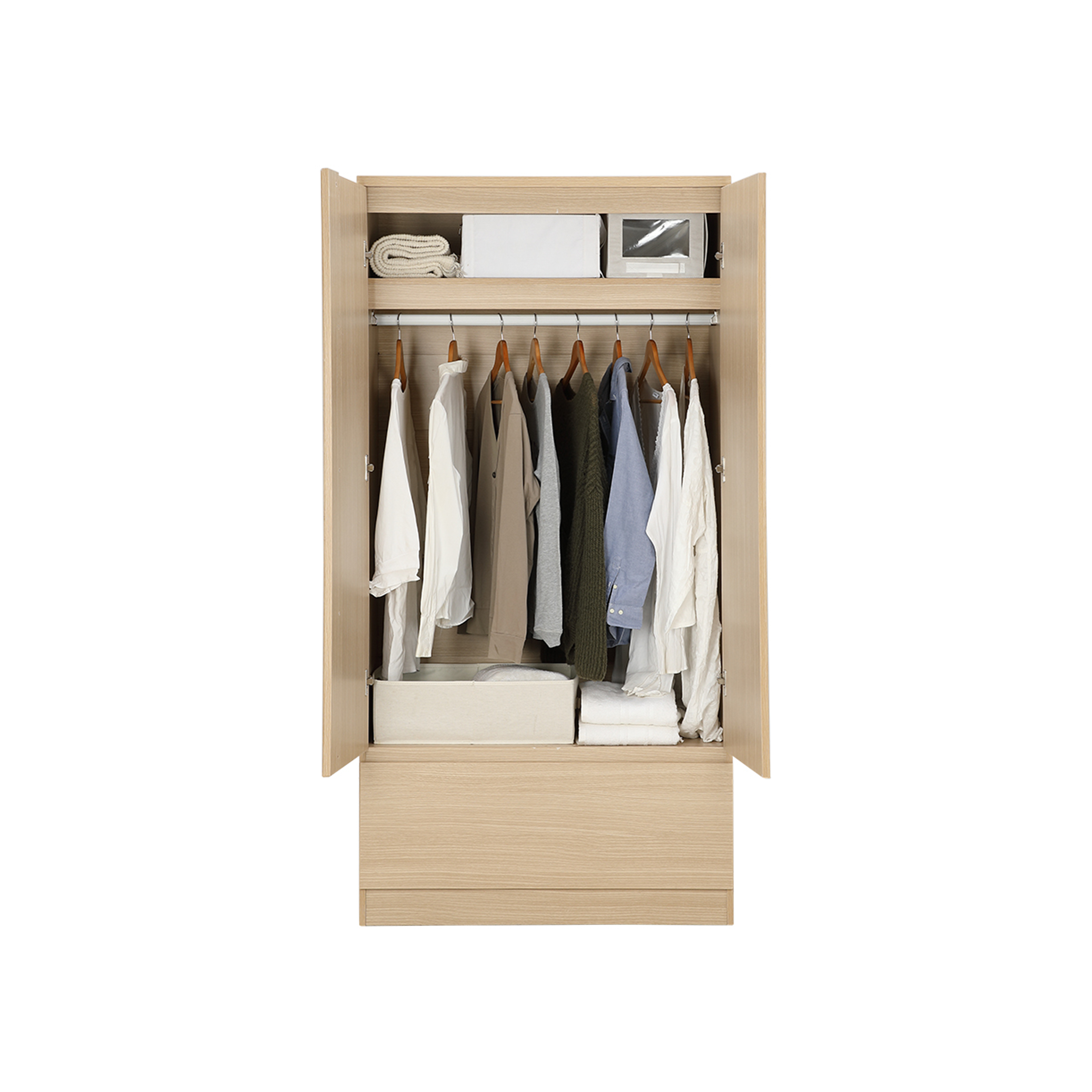Firoh 2 Door Wardrobe with 1 Drawer, Firoh by HipVan | HipVan