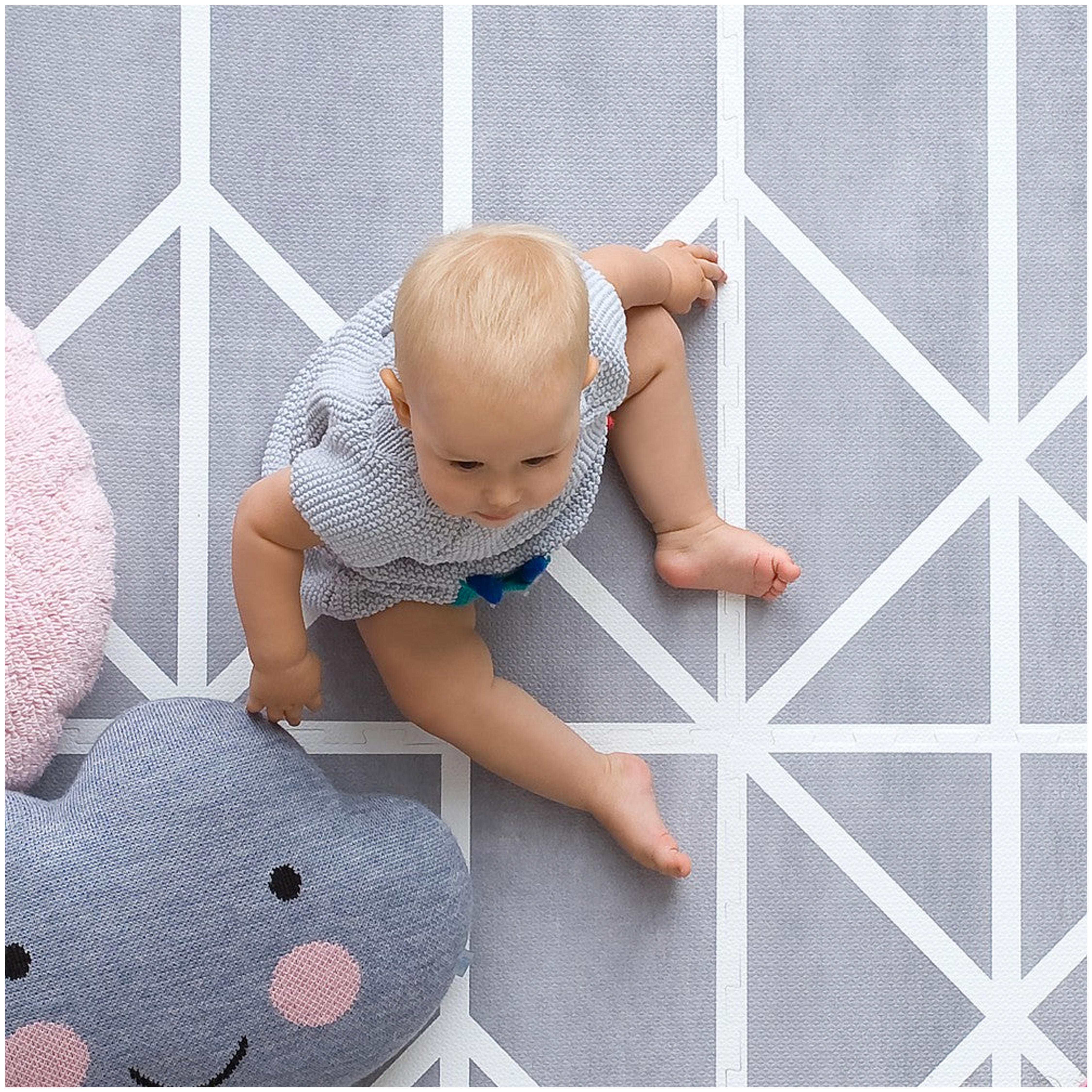 Toddlekind Premium Foam Modular Play Mat - Nordic, Pebble, Toddlekind ...