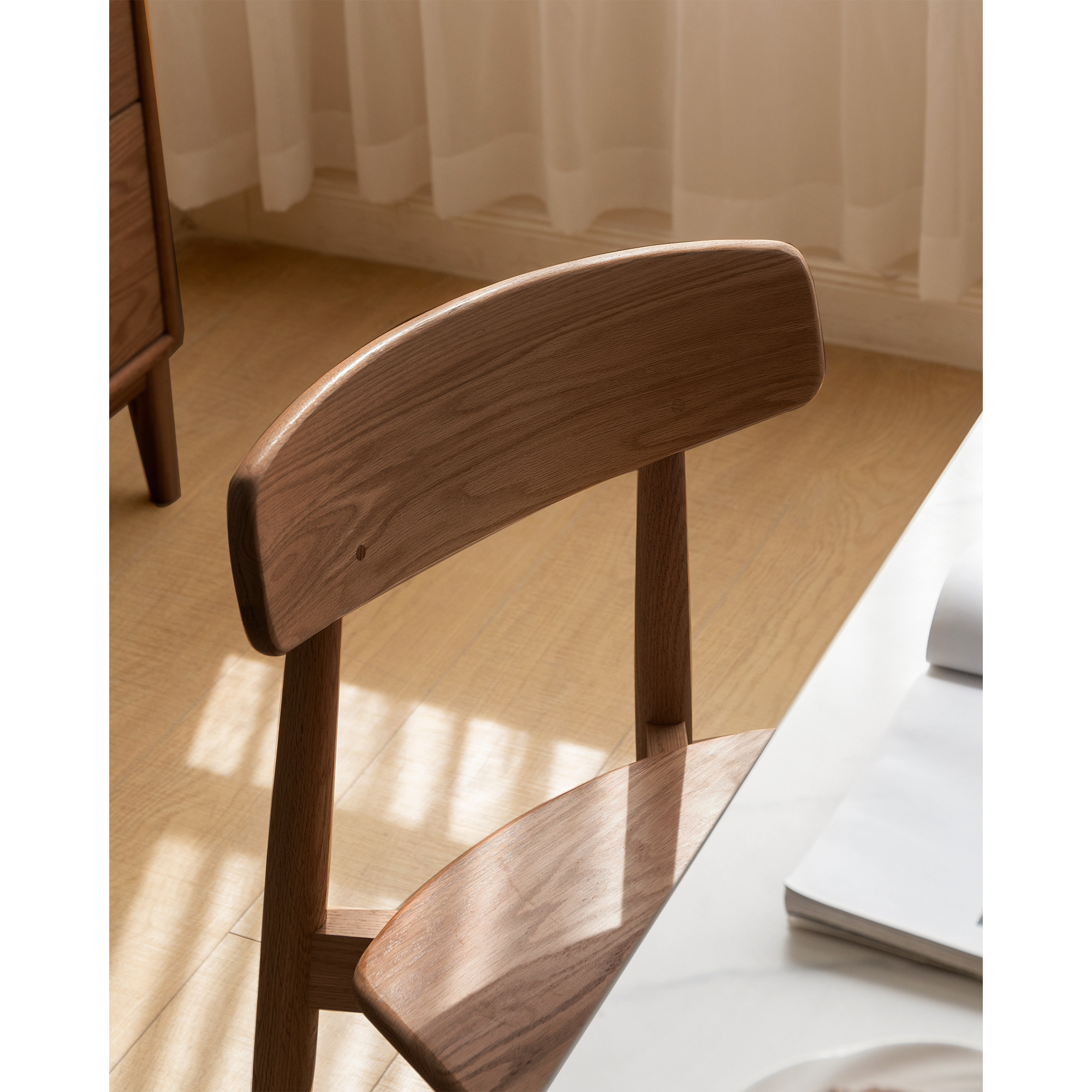 Solis Dining Chair - Walnut, Solid Wood Dining Tables, Benches & Chairs by HipVan | View at ...