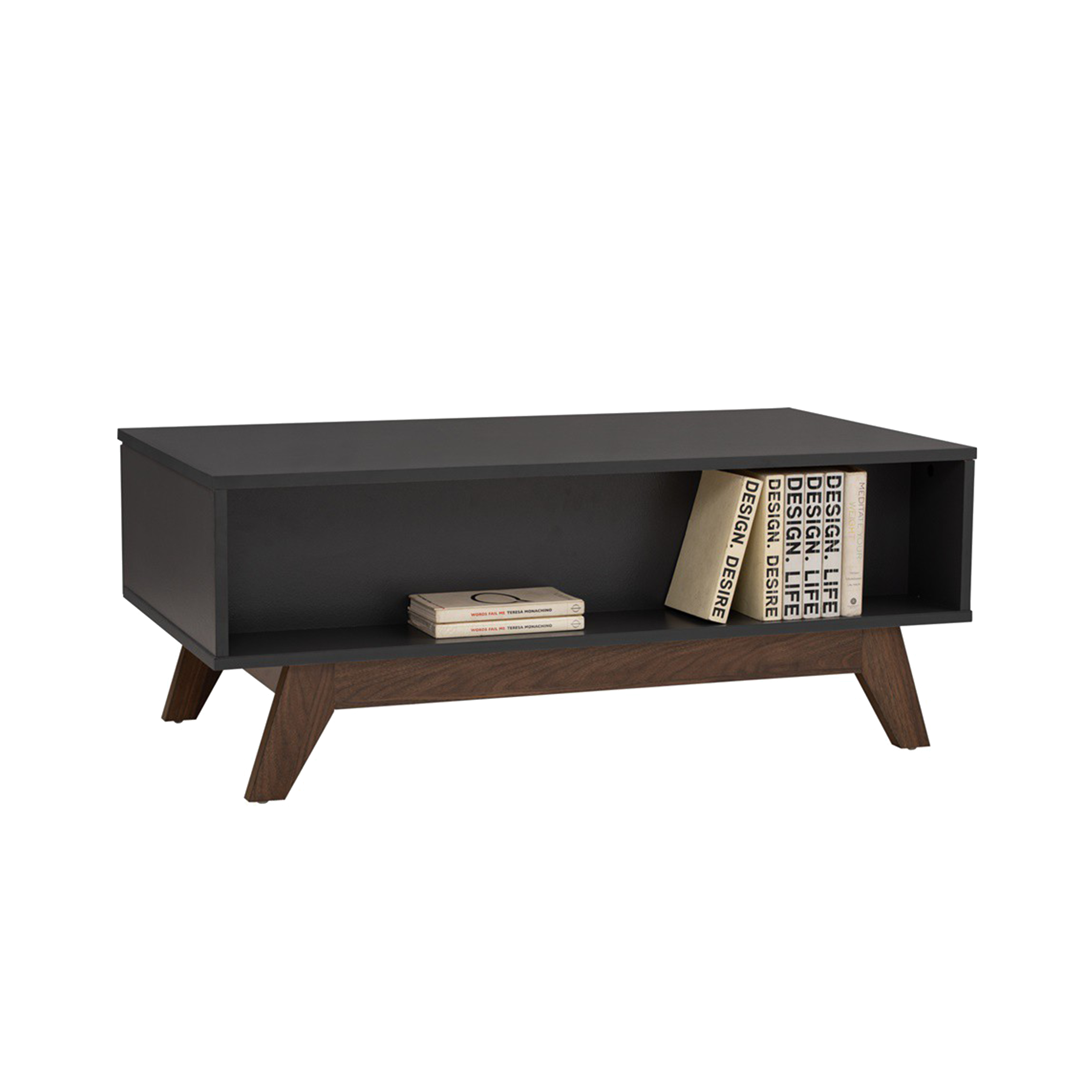 Miah Coffee Table - Walnut, Grey, Miah by HipVan | HipVan