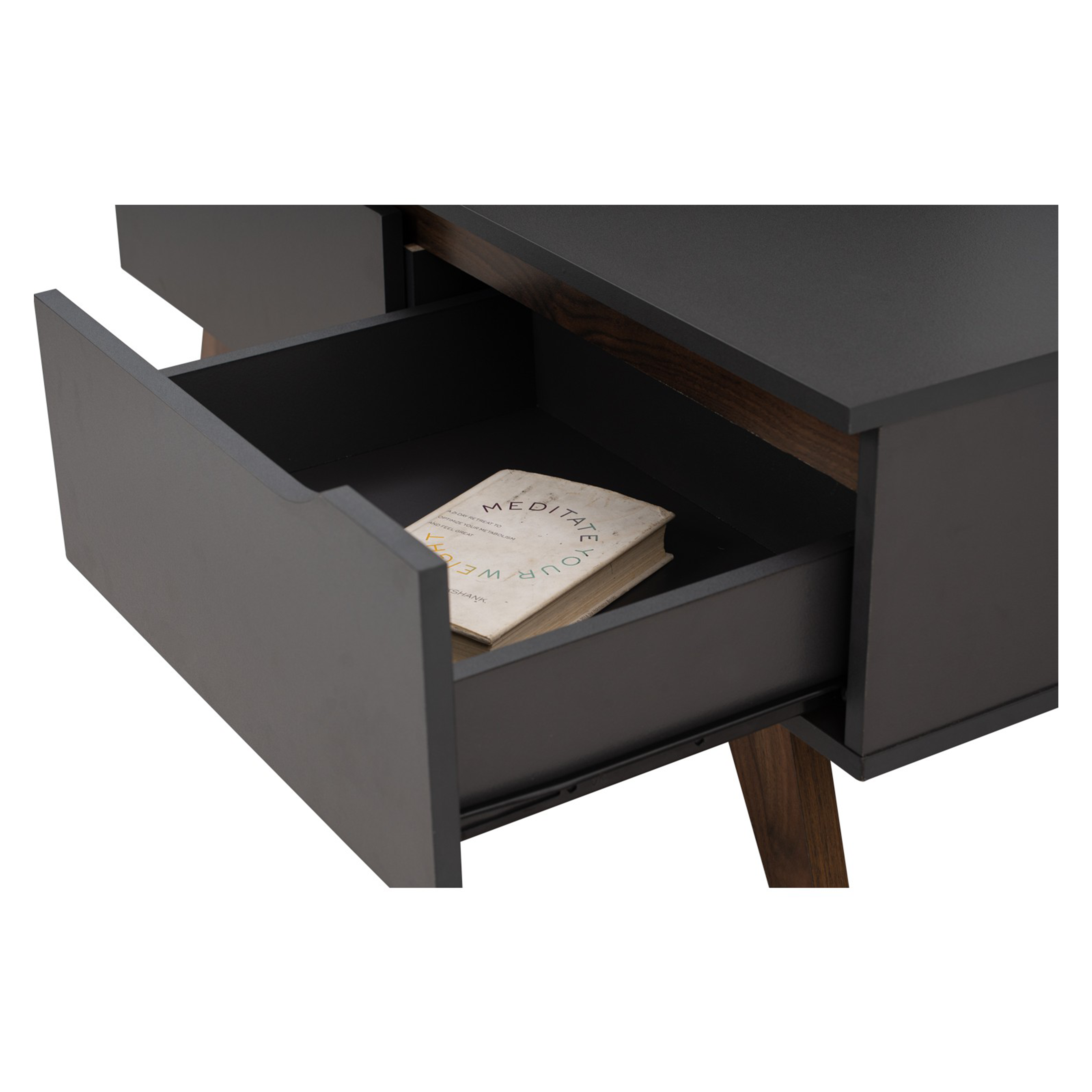 Miah Coffee Table - Walnut, Grey, Miah by HipVan | HipVan