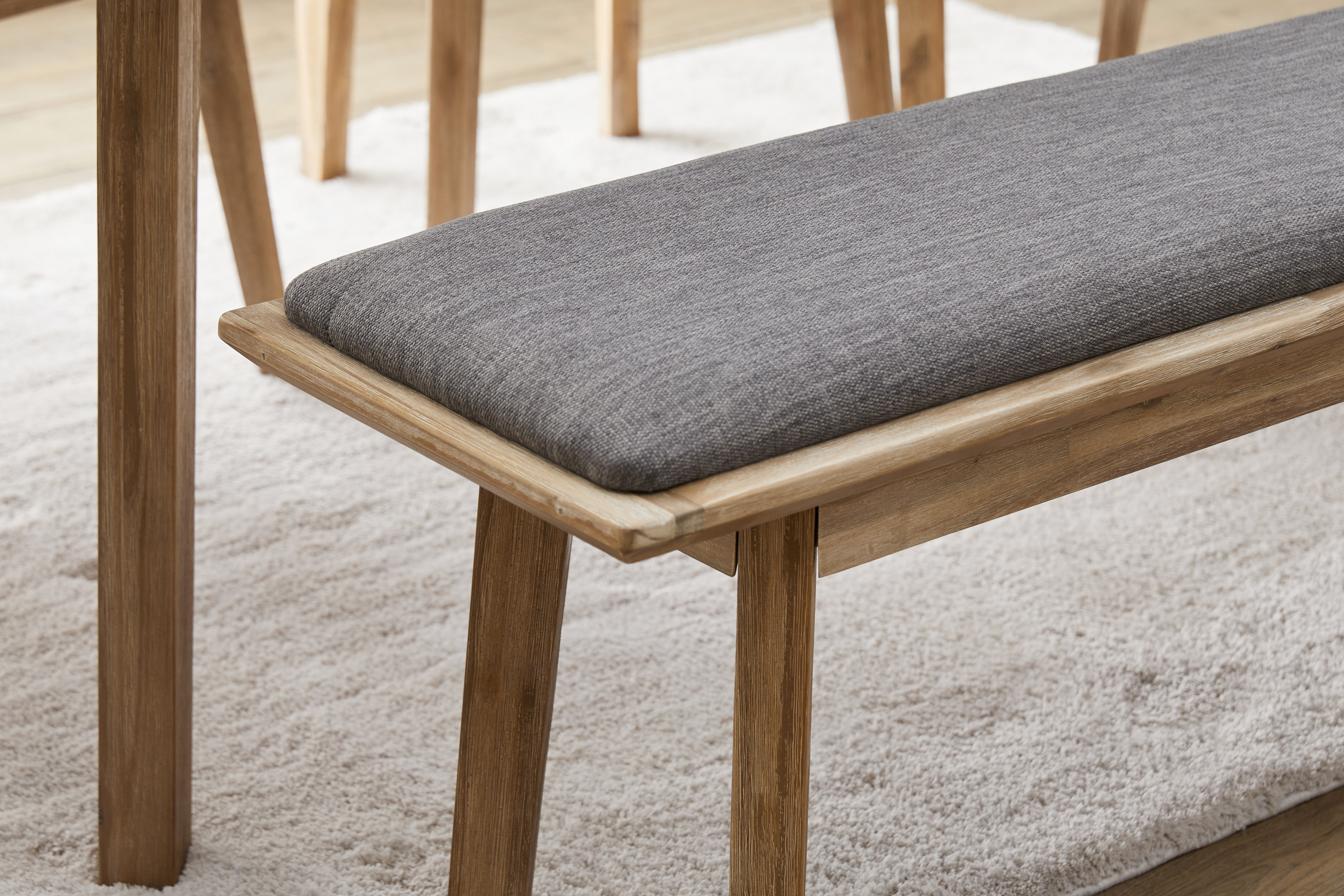 Leland Cushioned Bench 1.3m, Leland by HipVan | HipVan