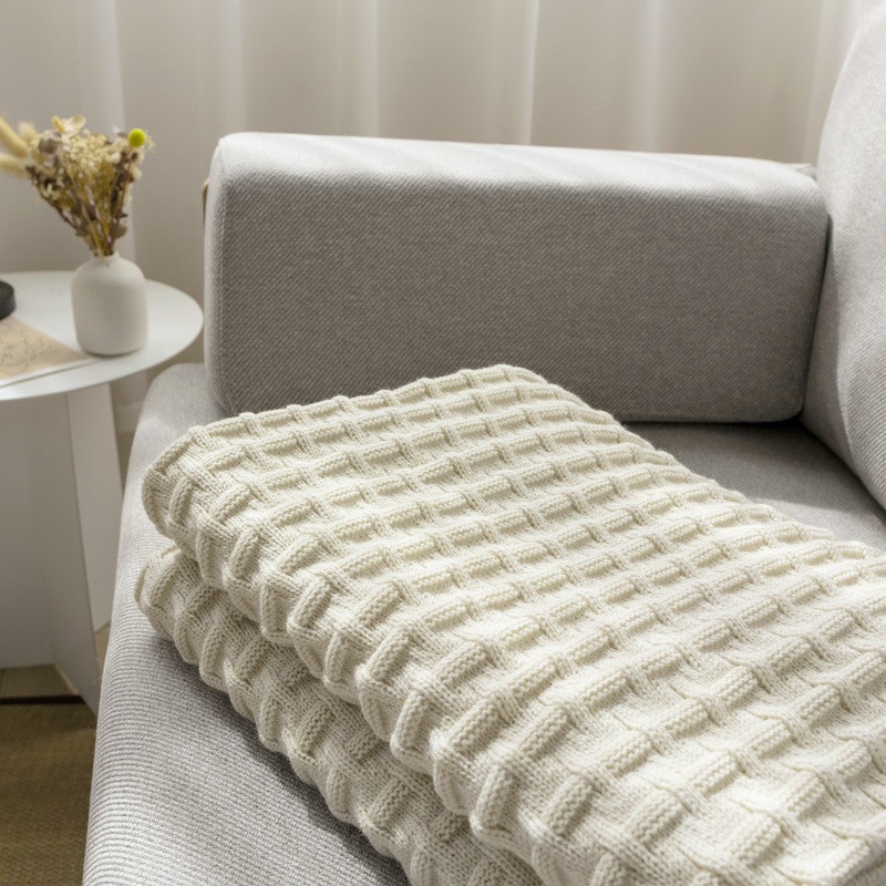 Hera Throw - Beige, Throws & Blankets by HipVan | HipVan