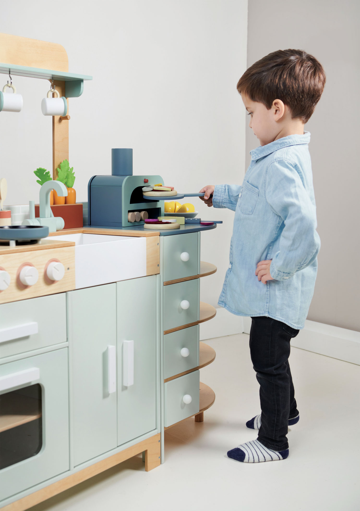 Tender Leaf Toy Kitchen - La Fiamma Grand Kitchen, Tender Leaf Wooden ...