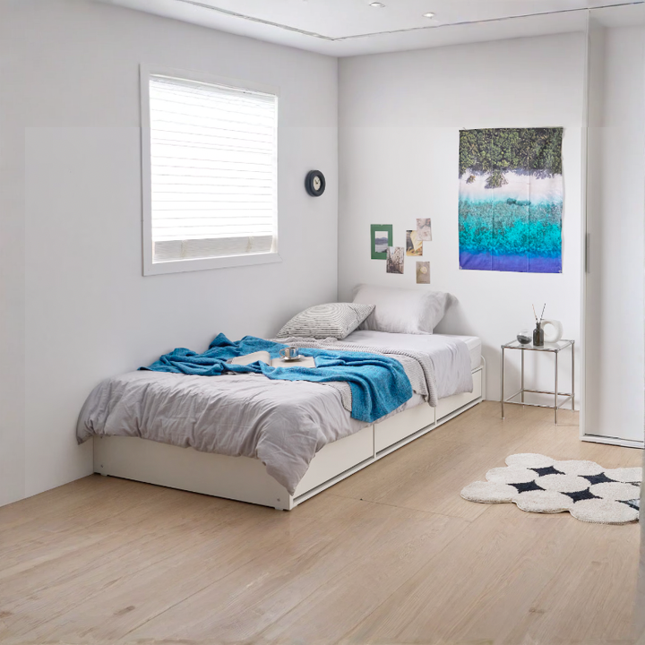 Alex Super Single Platform Storage Bed, Low Bed Frames by HipVan | HipVan
