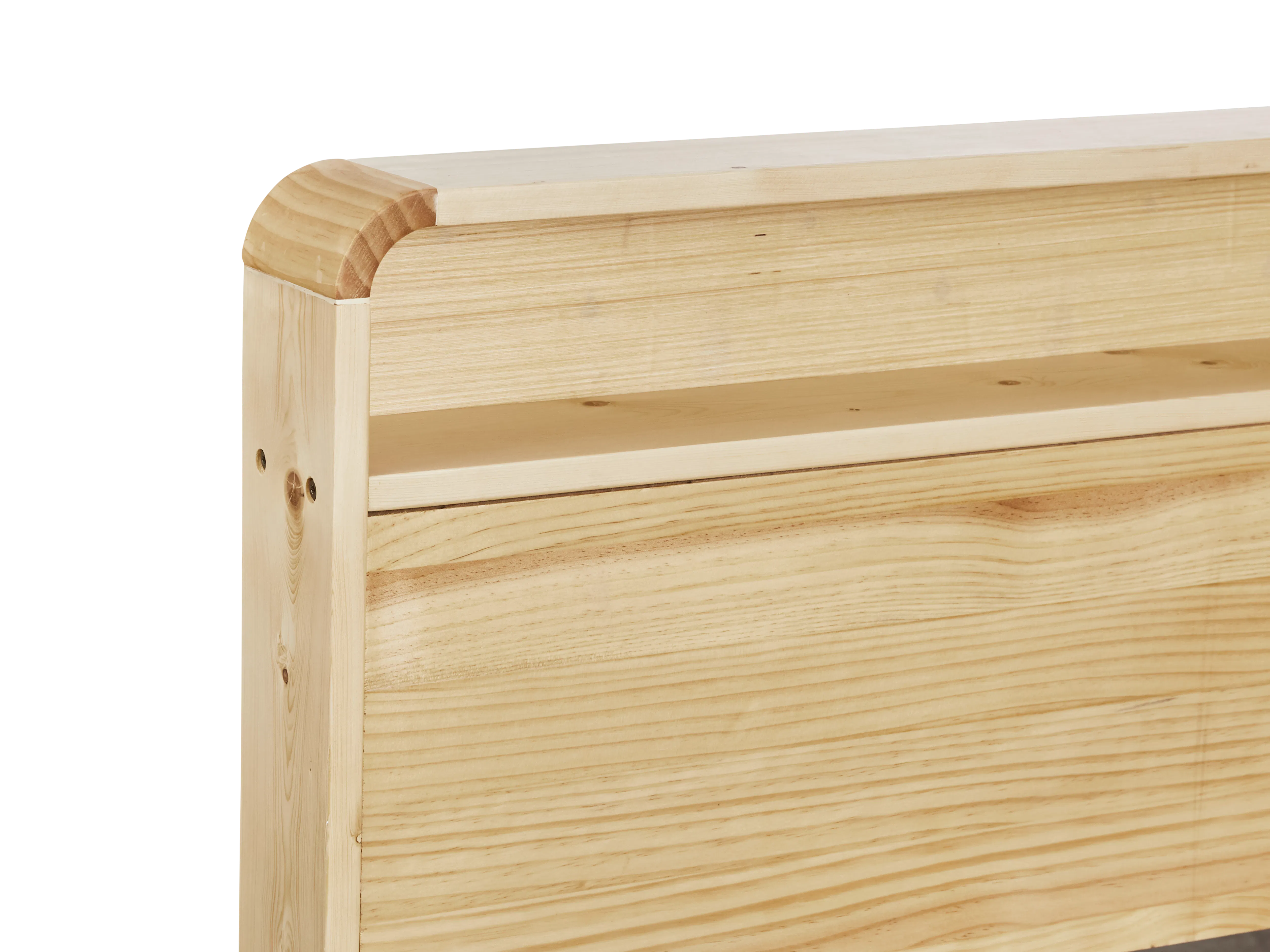 Aiko Queen Bed with Innis Side Table in White, Minimalist Bed Frames by ...