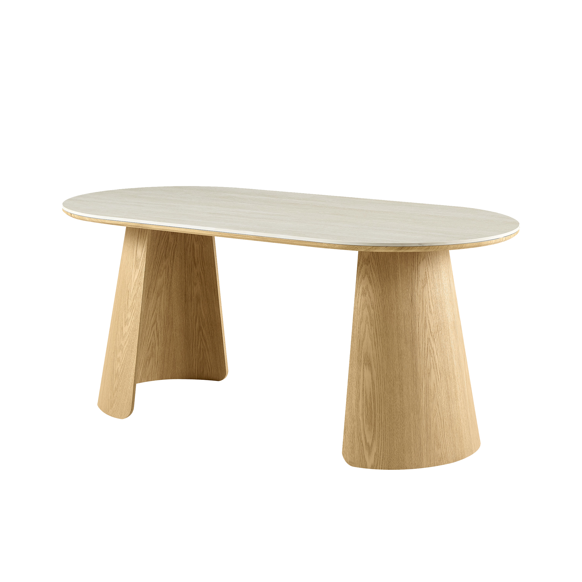 Apollo Dining Table 1.8m - Oak (Sintered Stone), Dining Tables by ...