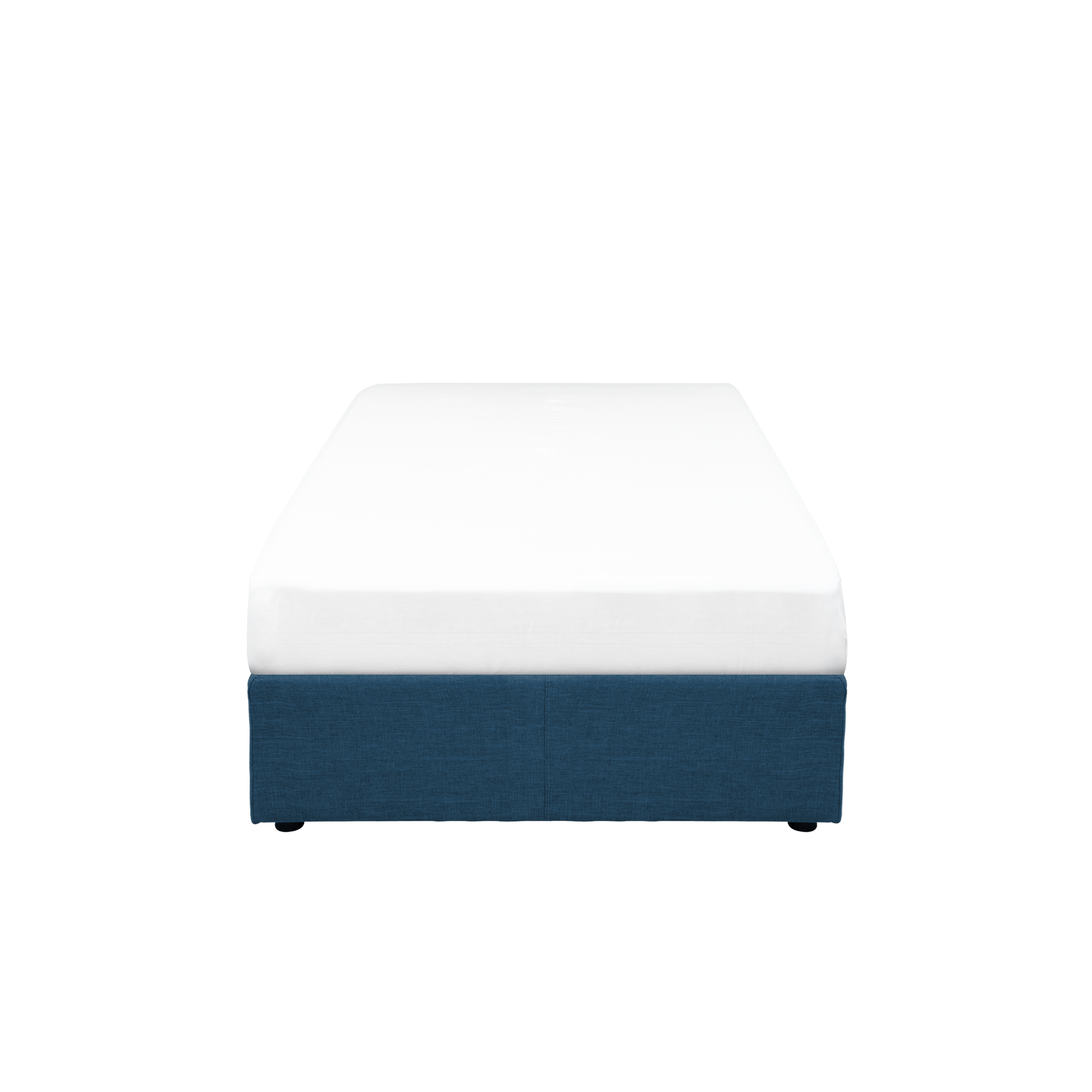 ESSENTIALS Super Single Box Bed - Grey (Fabric), HV Basic Beds ...