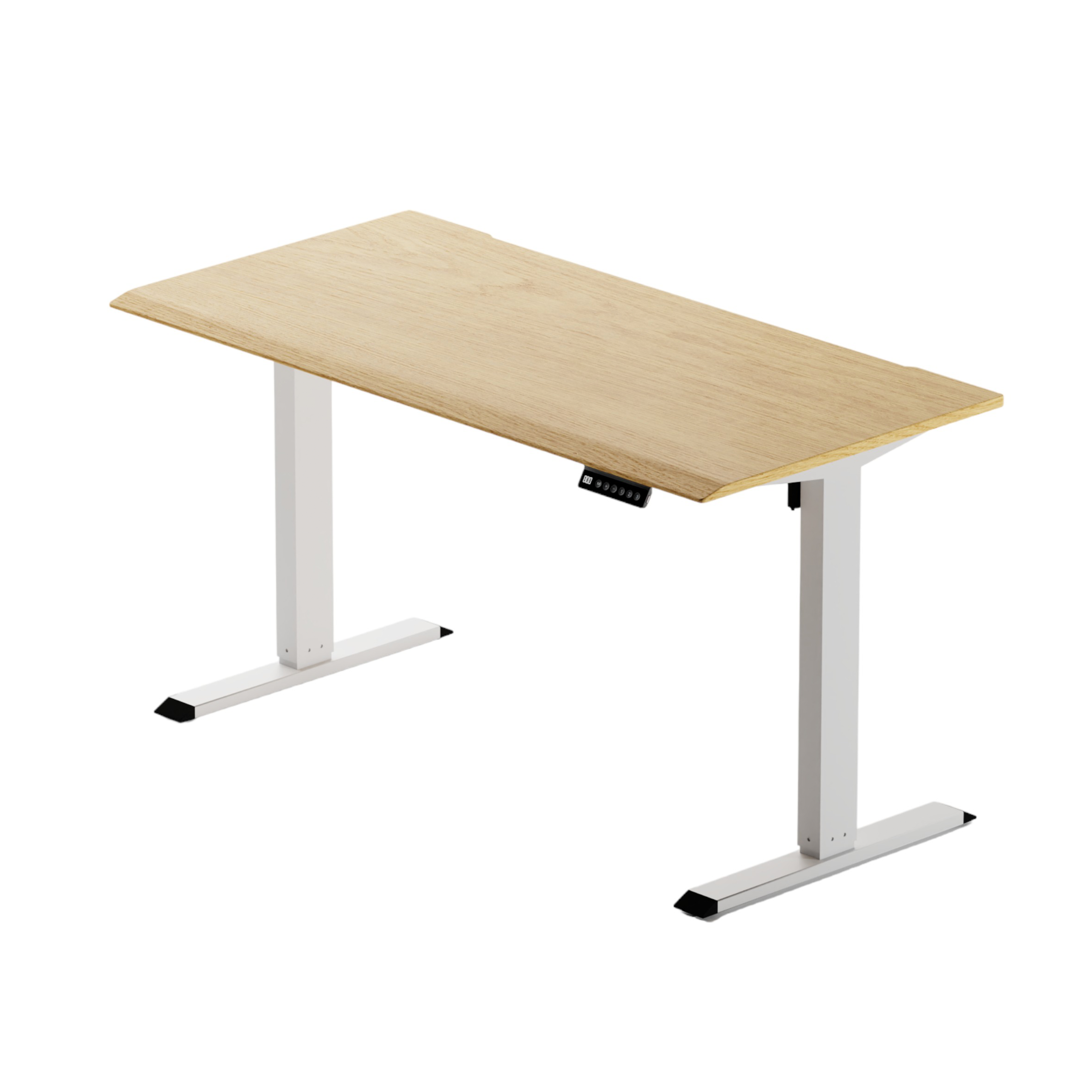 X1 Adjustable Table - White frame, Oak MDF (2 Sizes), Build Your Desks ...