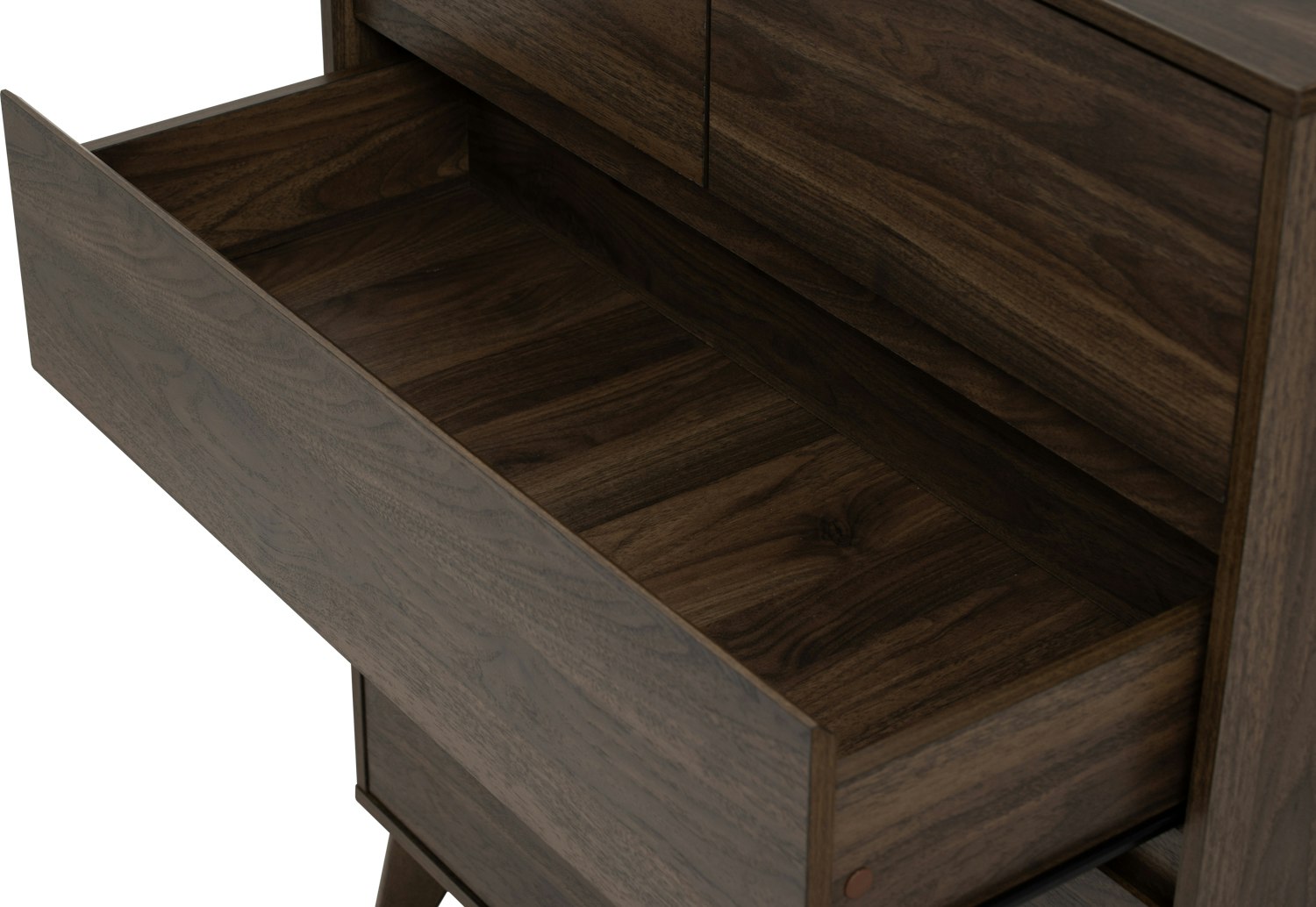 Herschel 5 Drawer Chest 0.9m - Walnut, HV Modern Beds & Bedroom Storage | HipVan