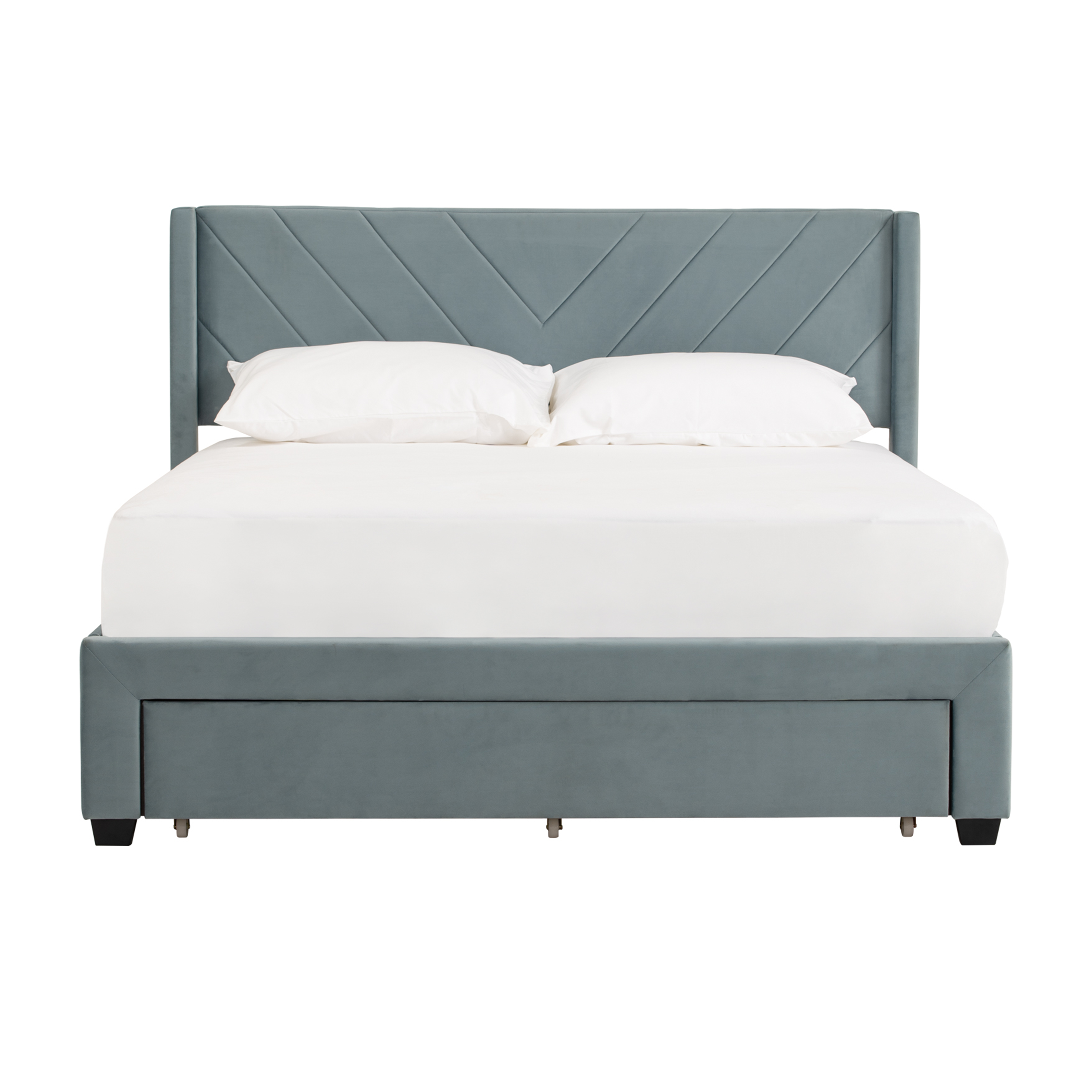 Mija 3 Drawer Queen Bed - Jade, High Bed Frames by HipVan | HipVan