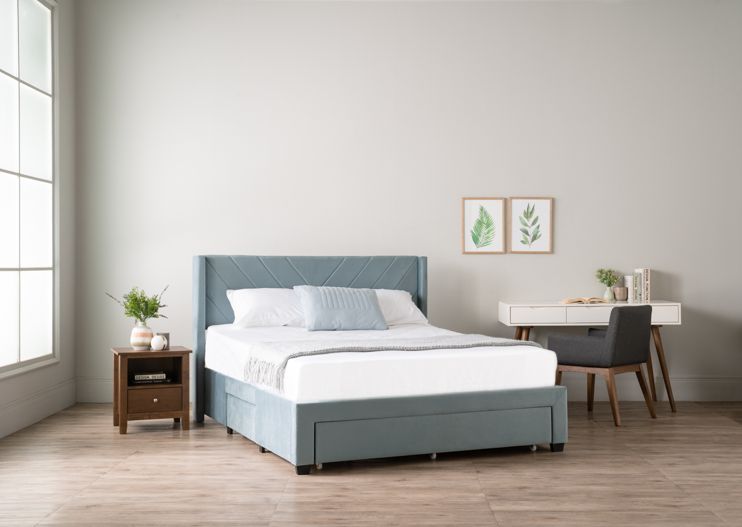 Mija 3 Drawer Queen Bed - Jade, Mija by HipVan | HipVan