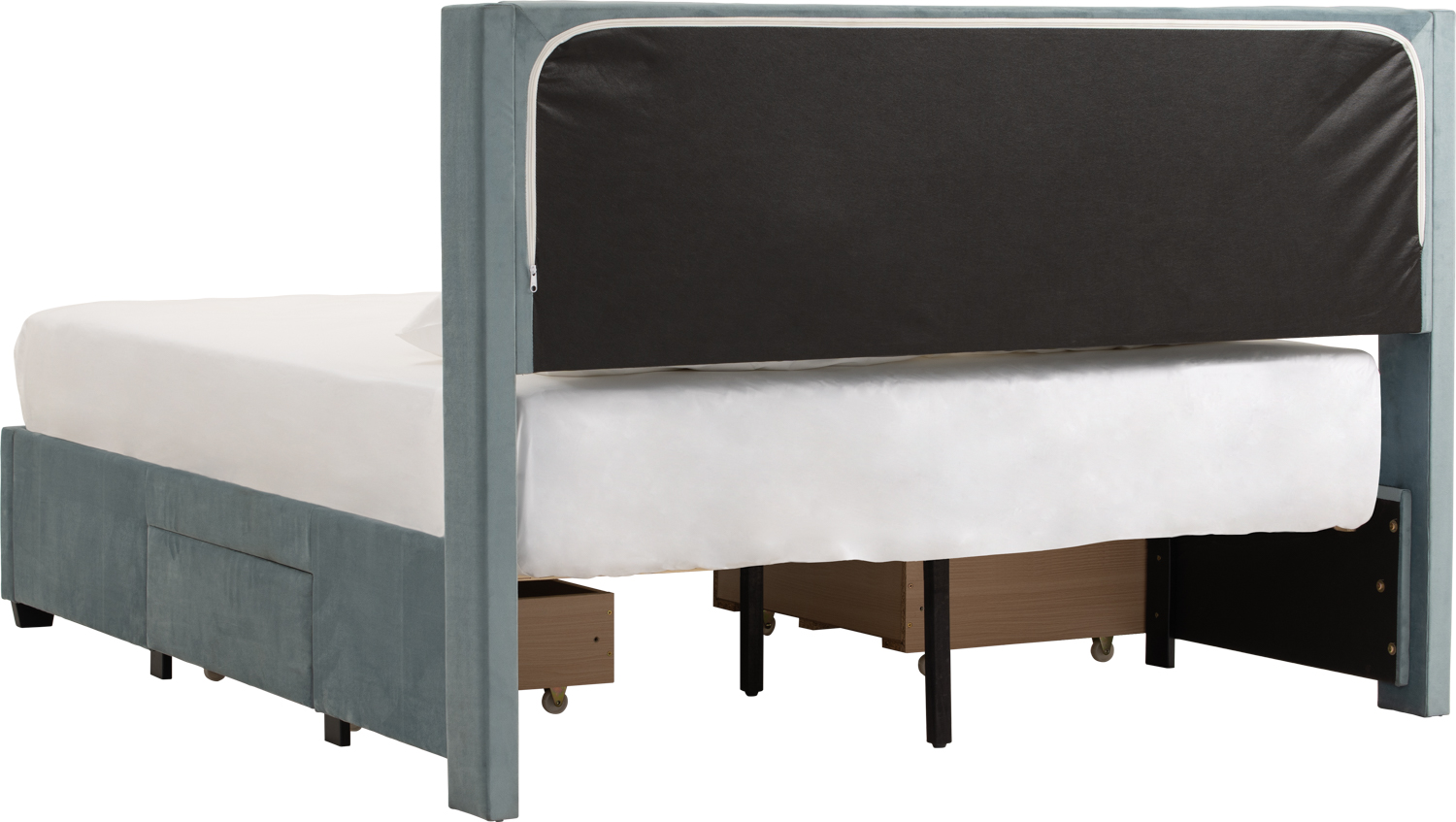 Mija 3 Drawer Queen Bed - Jade, HV Modern Beds & Bedroom Storage | HipVan