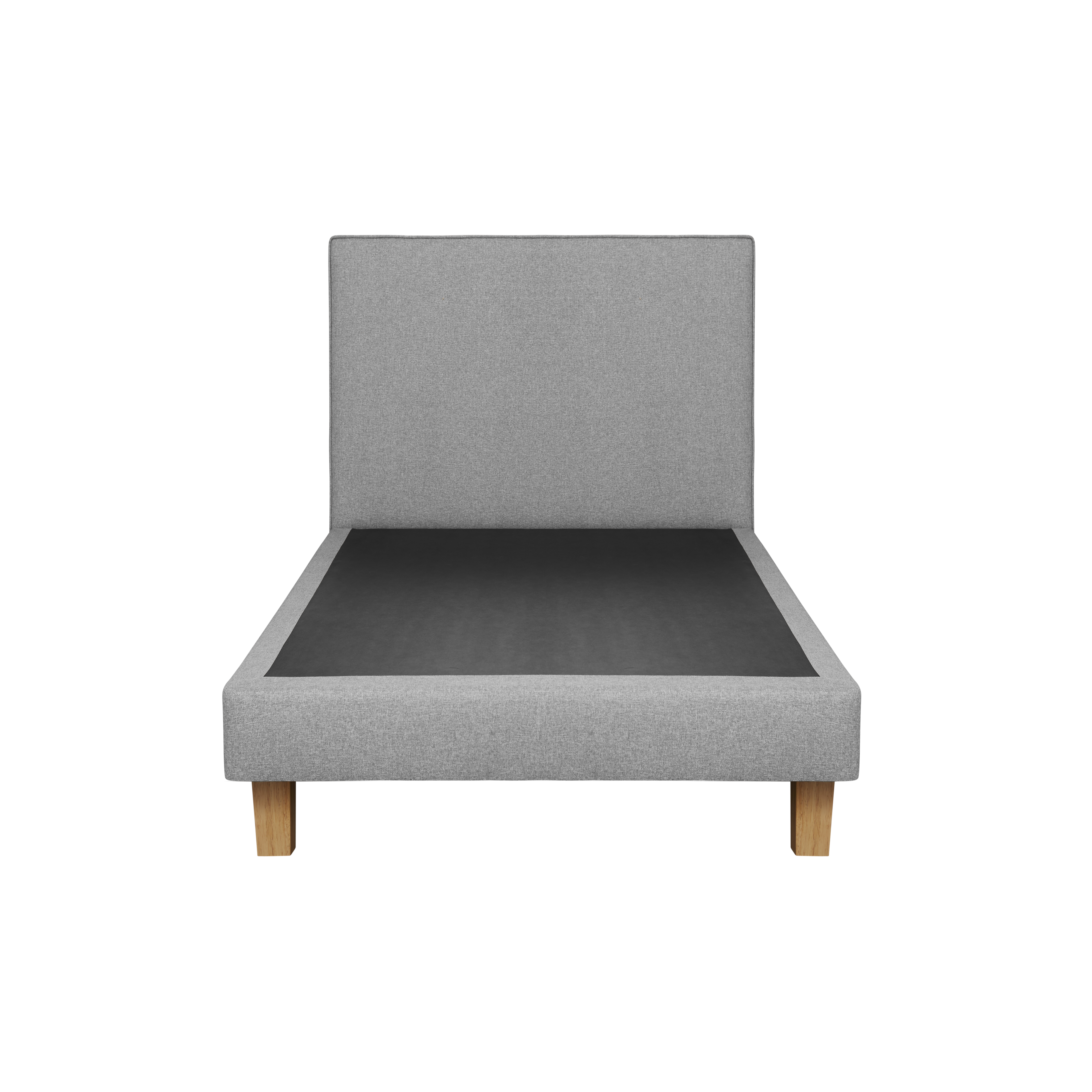 ESSENTIALS Super Single Headboard Divan Bed - Tan (Faux leather ...