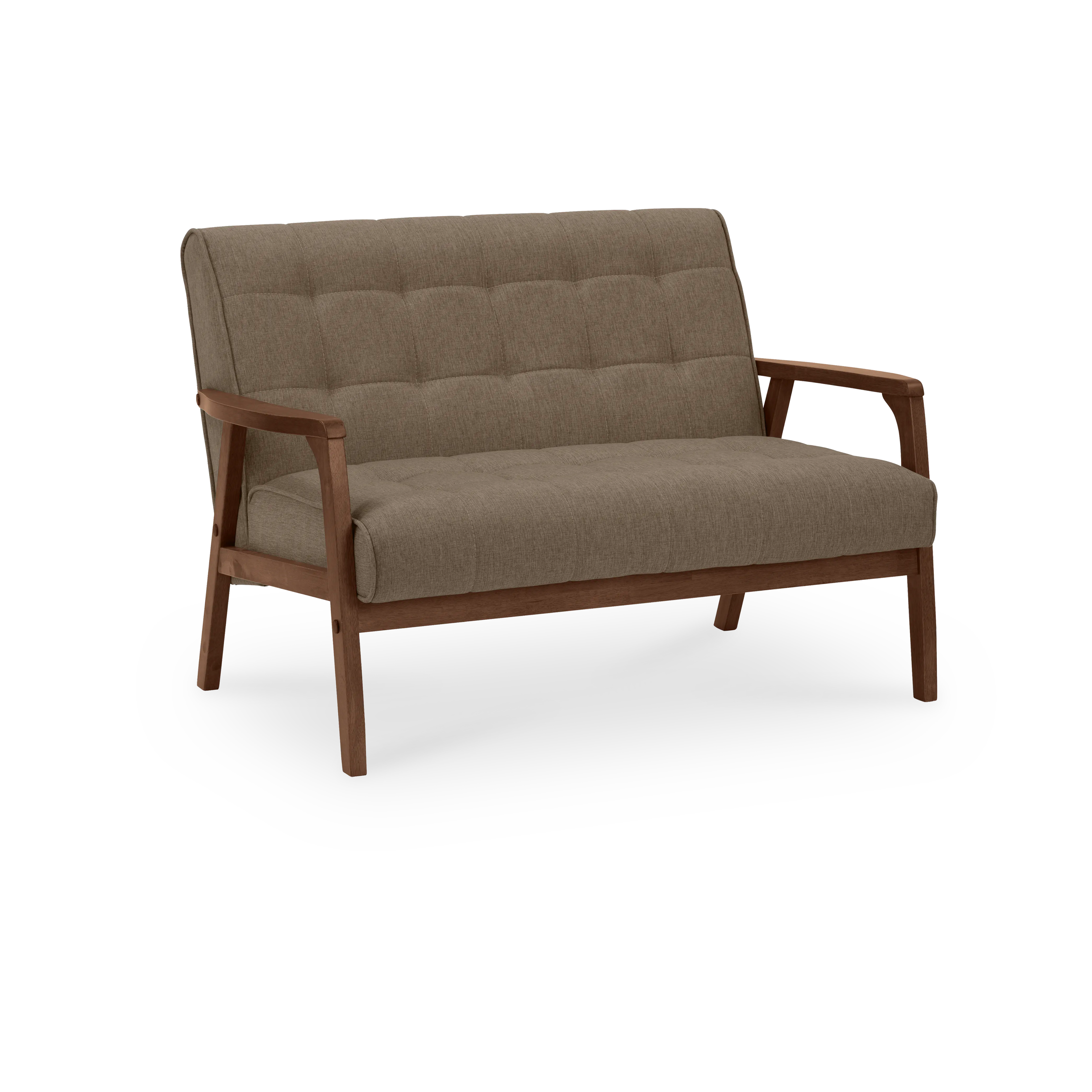 Tucson 2 Seater Sofa - Cocoa, Chestnut (Fabric), HV Basic Sofas ...