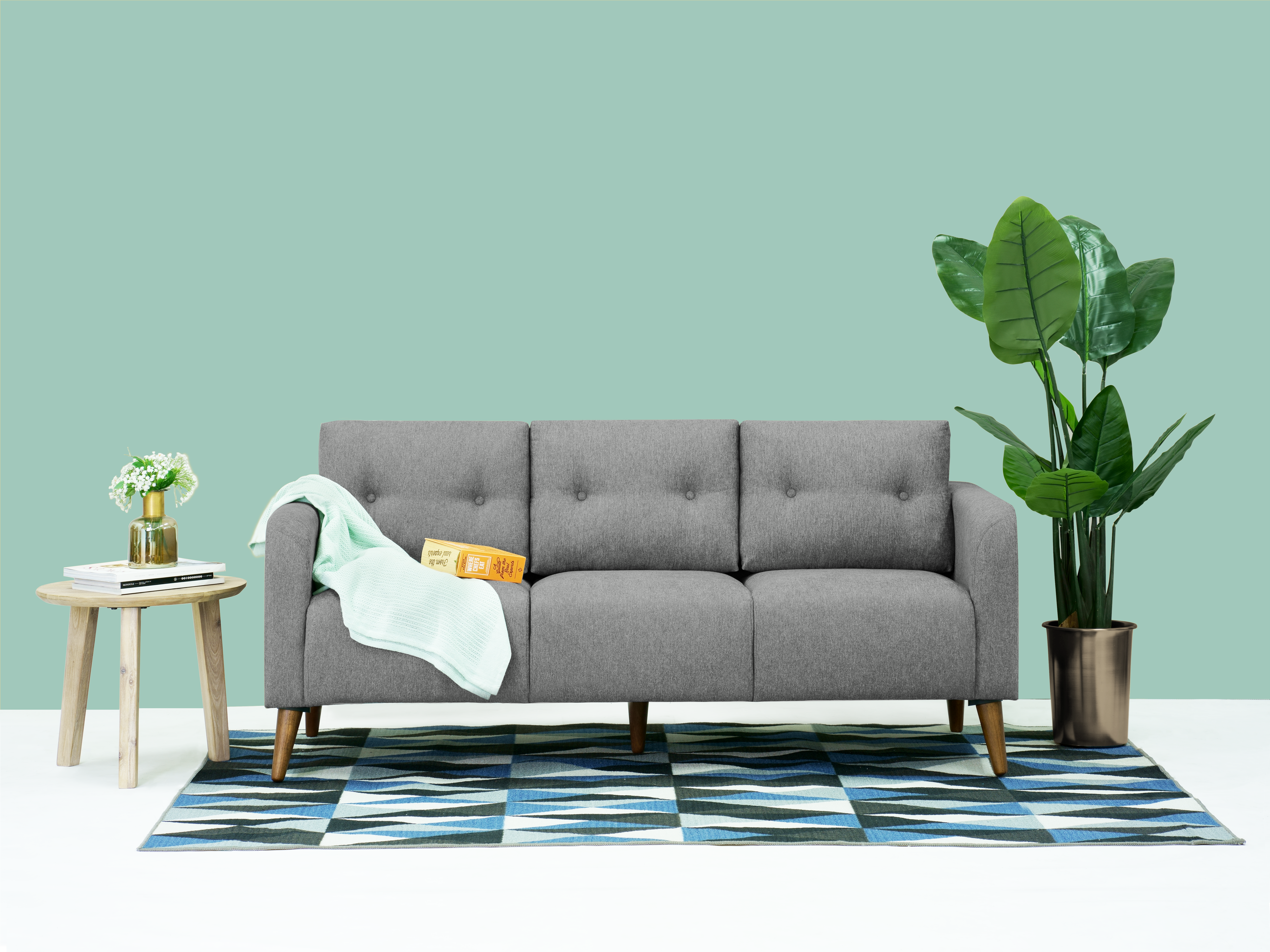 Bennett 3 Seater Sofa with Bennett 2 Seater Sofa - Gray Owl, Sofa Sets ...