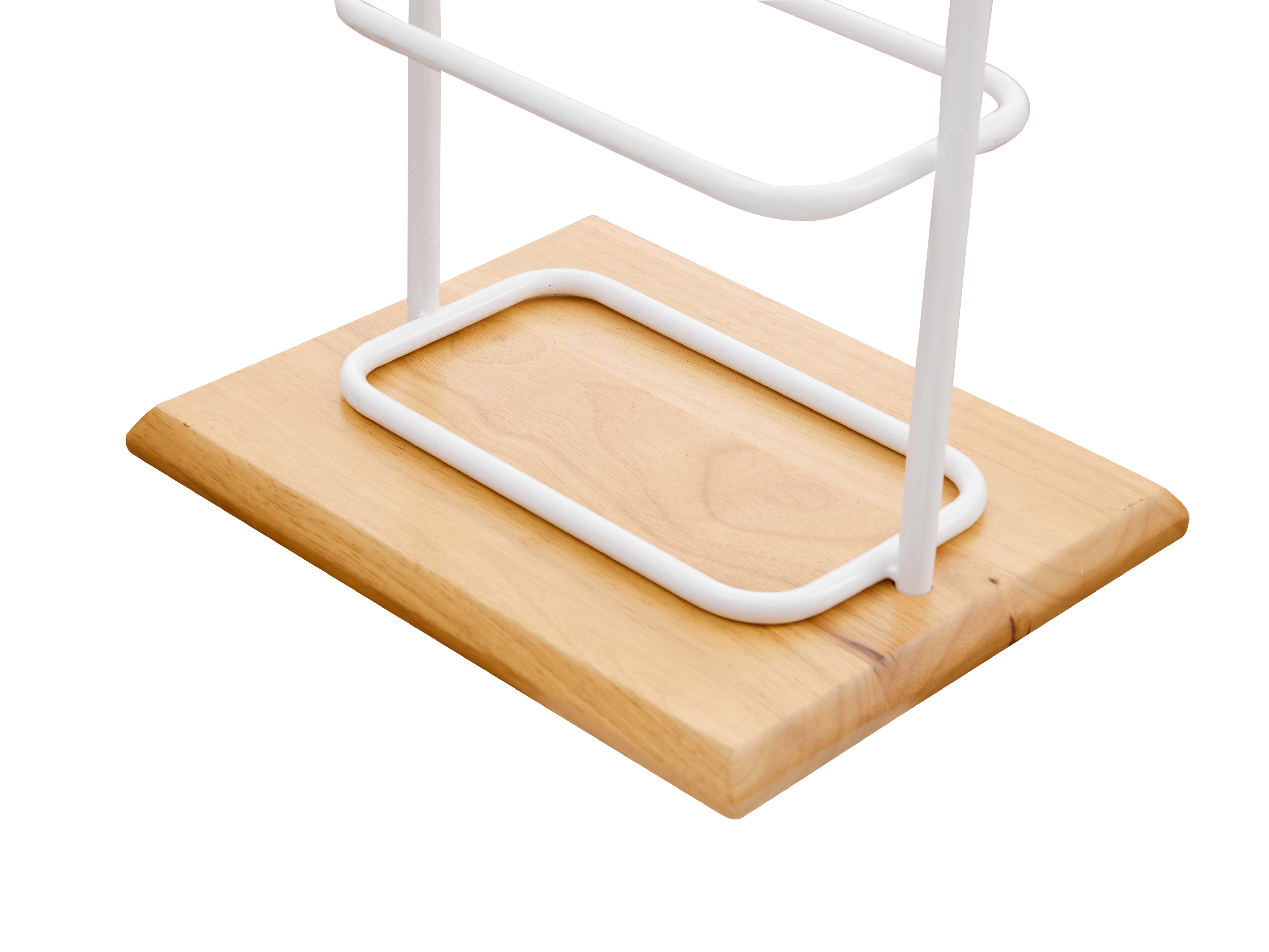 Chester Shoe Rack - White, Natural, Storage Essentials by HipVan | HipVan