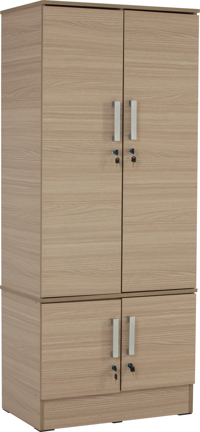 Naya 4 Door Wardrobe with Locks - Ebonnese, HV Basic Beds & Bedroom ...