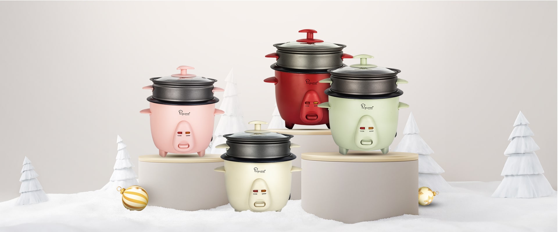 La Gourmet 0.6L Rice Cooker - Cream, La Gourmet | HipVan