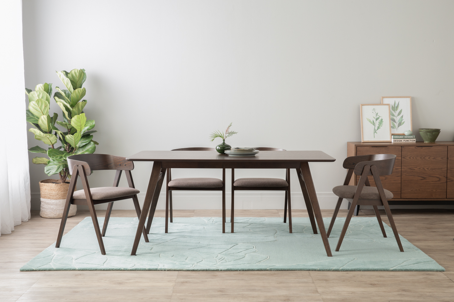Melda Dining Armchair - Chestnut, HV Modern Dining Tables & Chairs | HipVan