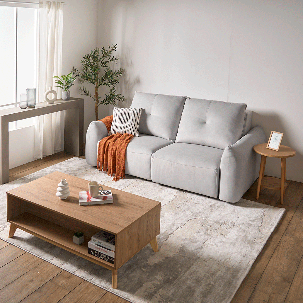 Cladon 3 Seater Power Sliding Extension Sofa - Misty Grey (Scratch ...