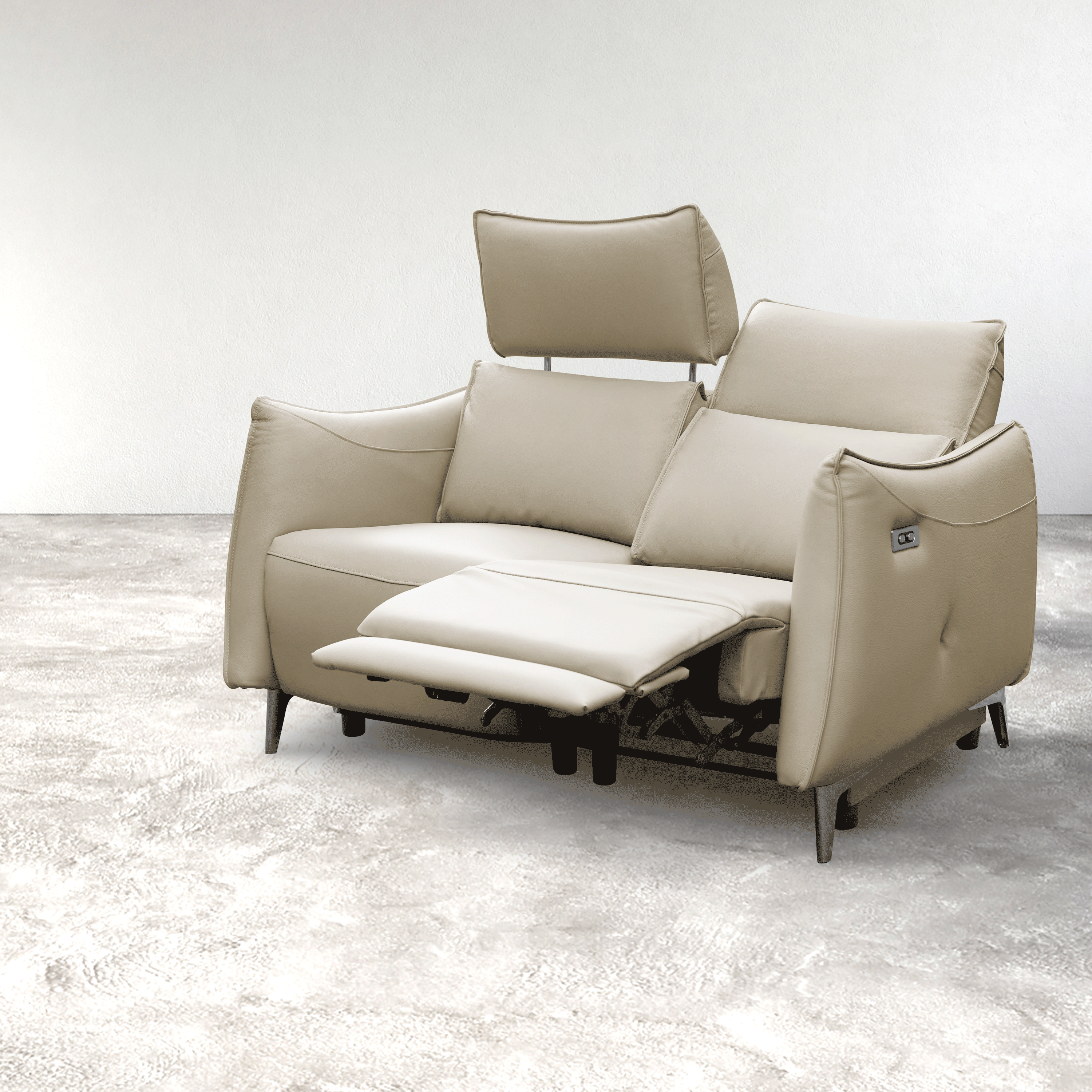 Buy 2 Seater Sofa in Singapore: Two Seater Leather Loveseat Sofa
