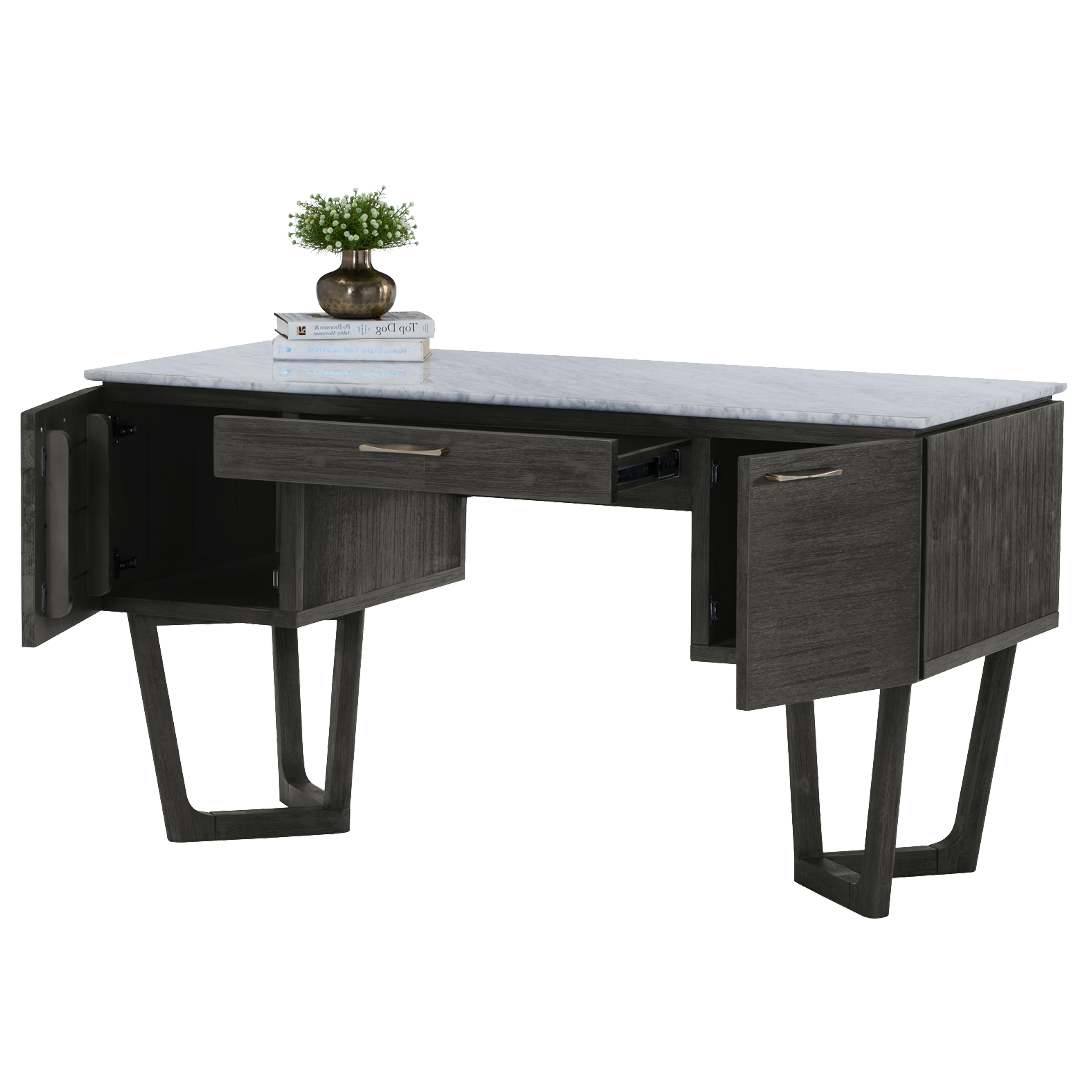 (As-is) Carson Marble Study Table 1.4m, As-Is | HipVan