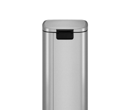 EKO Stella Stainless Steel Rectangle Step Bin With Soft Closing Lid ...