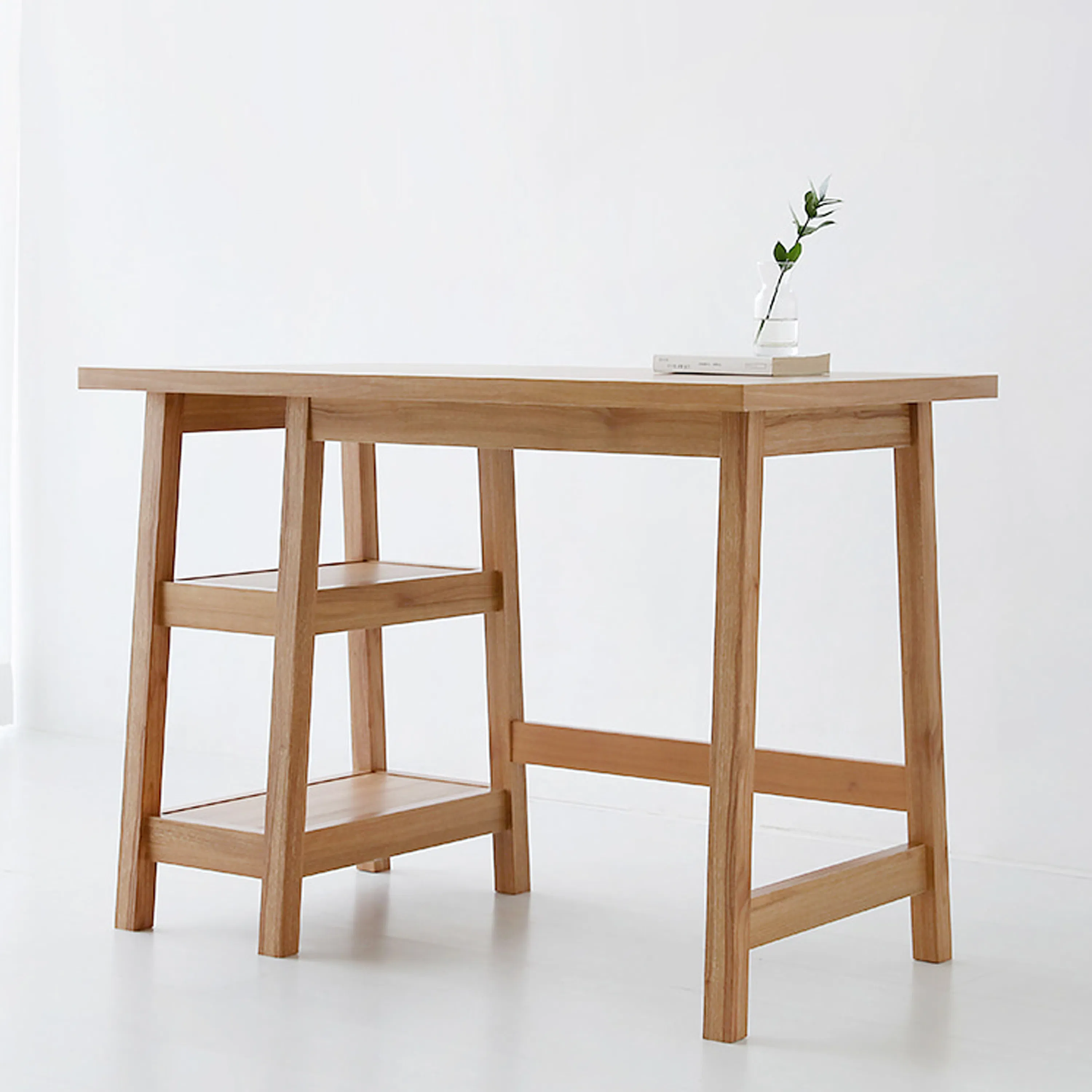 Sandler Study Table with Side Shelves 1m, Sandler by HipVan | HipVan