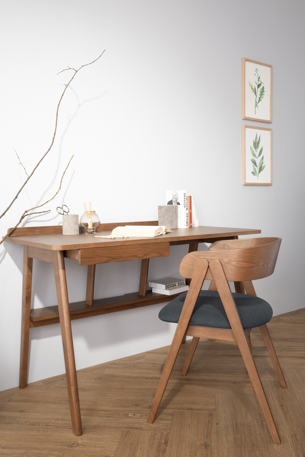 Melda Dining Armchair - Cocoa, Navy, Melda by HipVan | View at HipVan ...