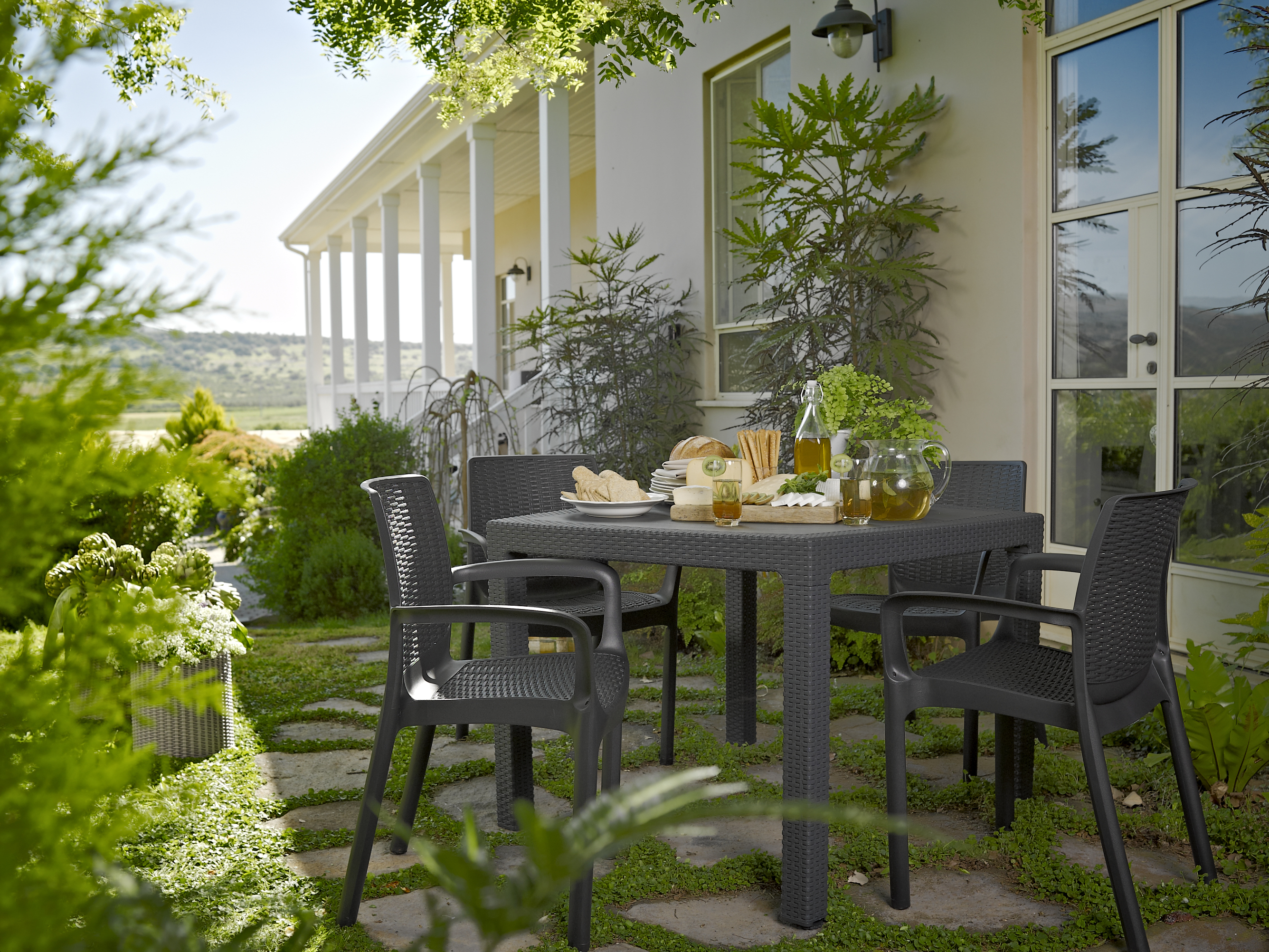 Quartet Outdoor Table - Grey, Keter Outdoor Furniture | HipVan