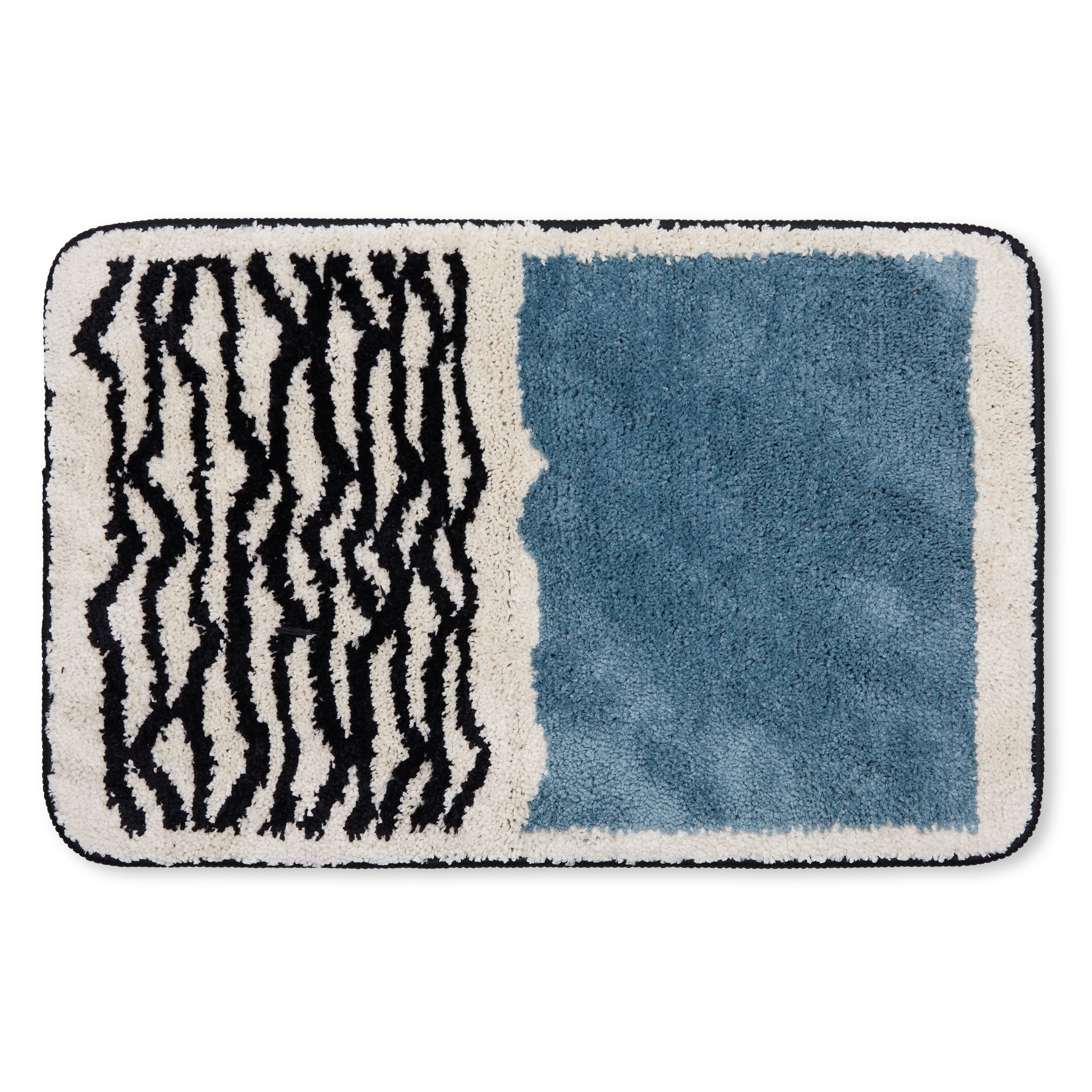 Scandi Waves Floor Mat - Turquoise, Floor Mats by HipVan | HipVan