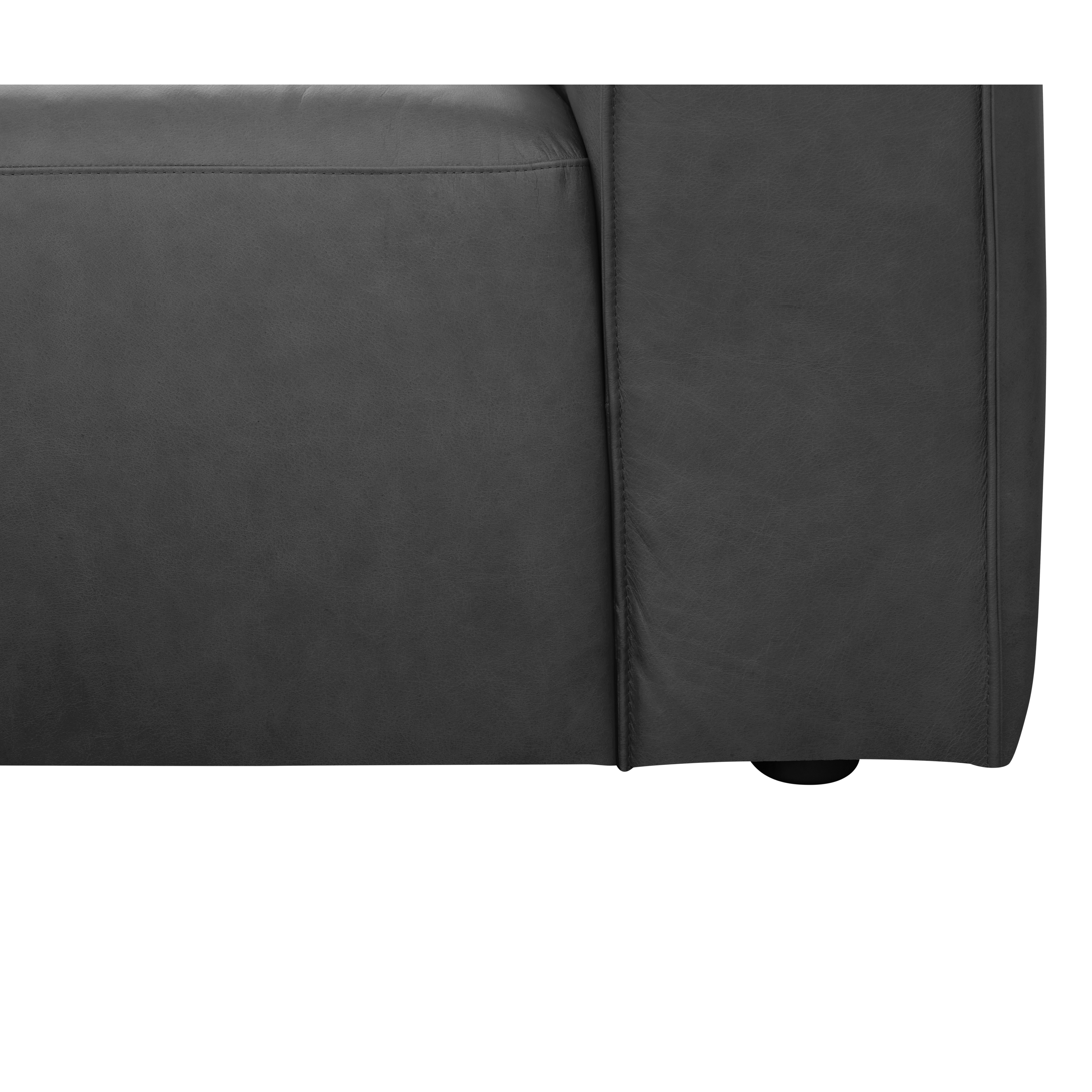 Antonio 3 Seater Sofa - Dark Grey (Premium Aniline Leather), HV Atelier Sofas & Lounge Chairs ...