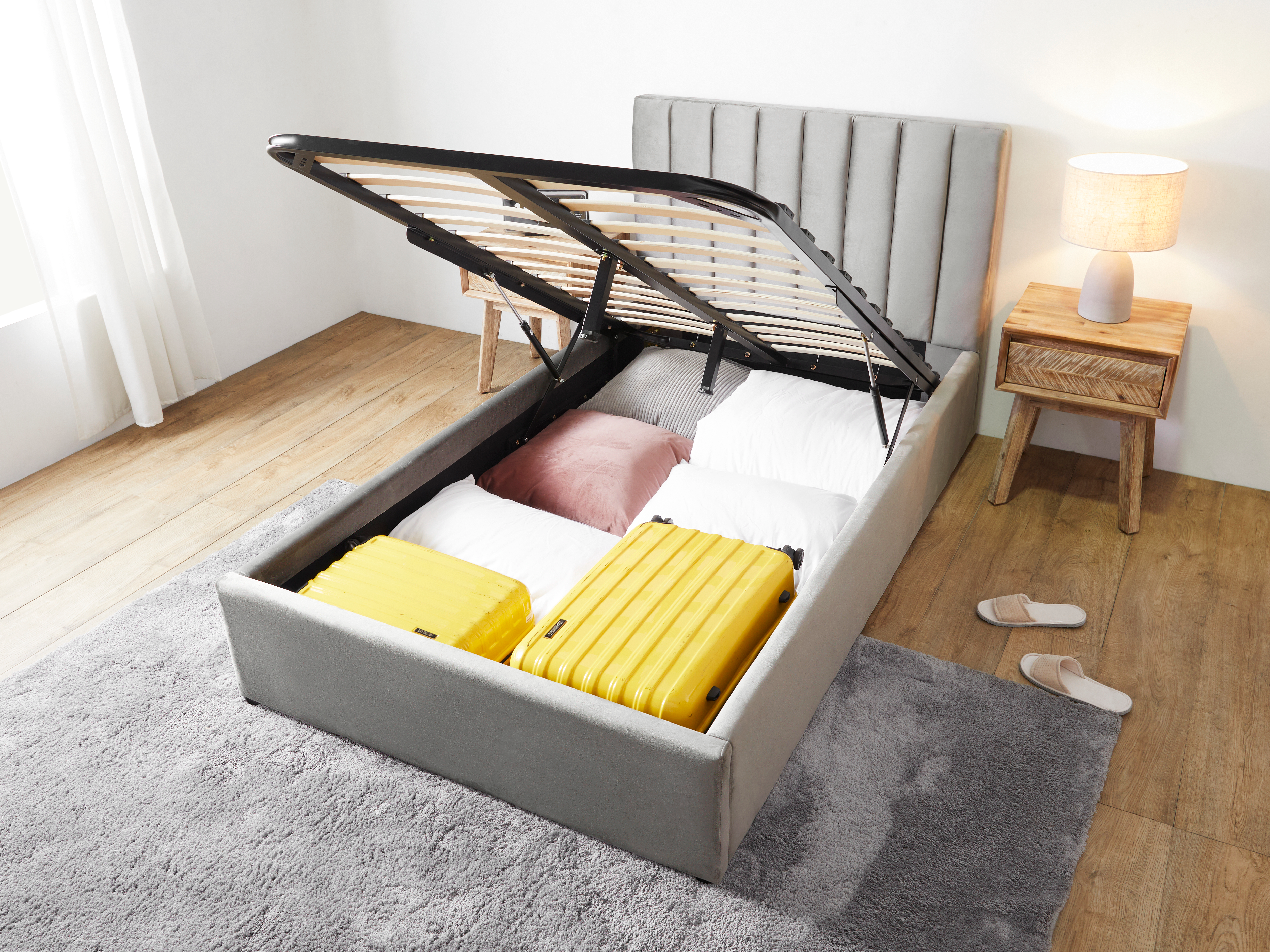 Buy Super Single Bed Frame in Singapore: Super Single Storage Bed