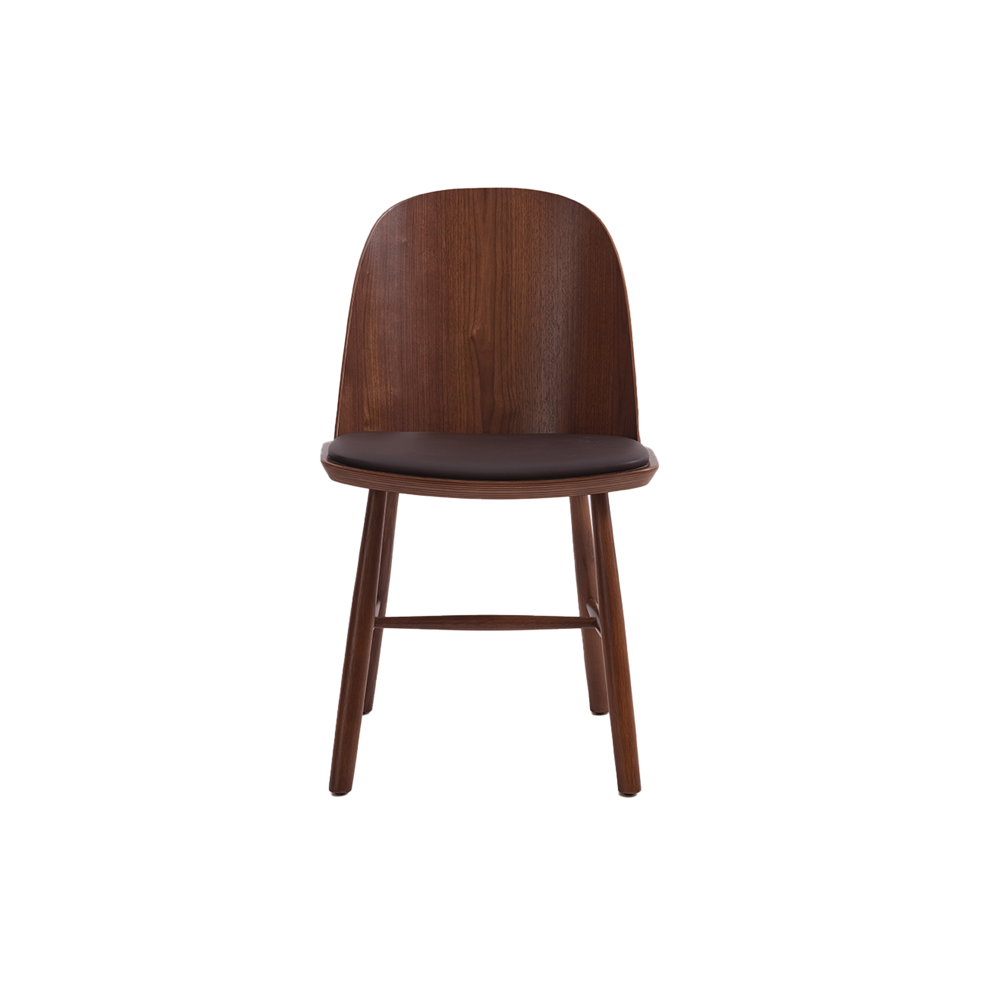 Jensen Chair - Walnut, Black (Faux Leather), Jensen by HipVan | View at ...