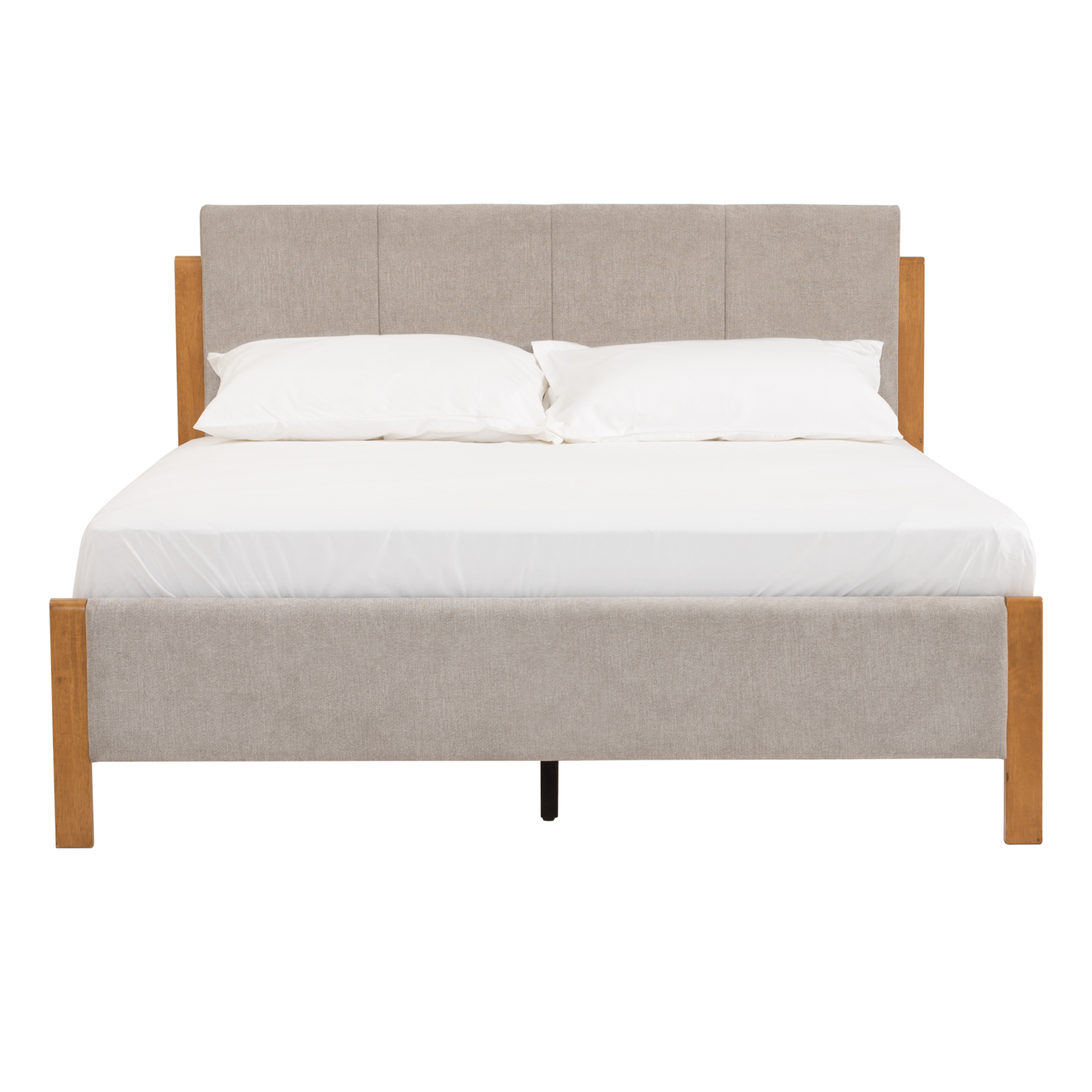 Mayer Queen Bed - Light Grey, High Bed Frames by HipVan | HipVan
