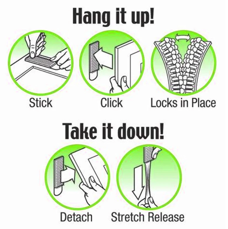 Command™ Sticky Nail Sawtooth Metal Hanger for Wired-back frames ...