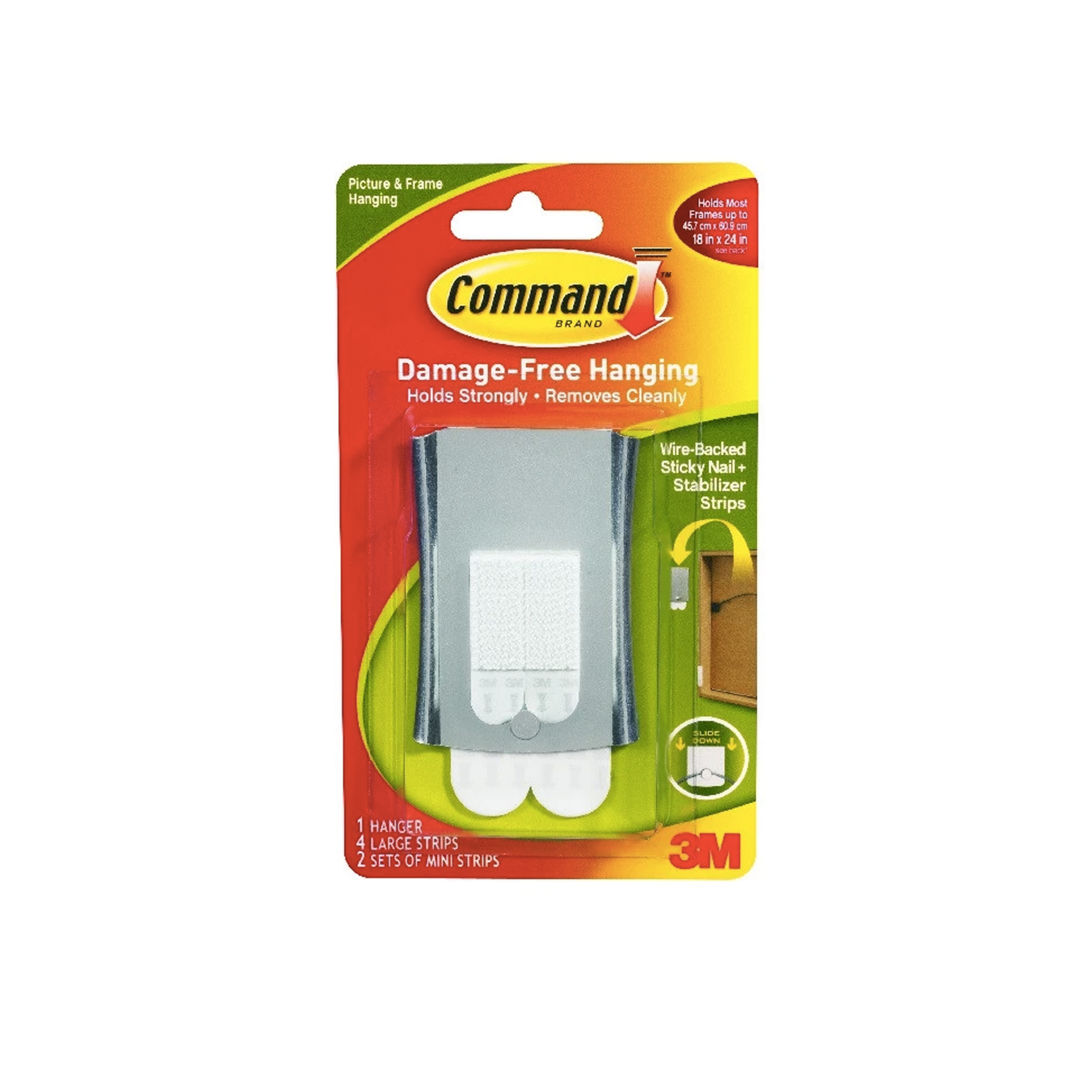 Command™ Sticky Nail Sawtooth Metal Hanger for Wired-back frames ...