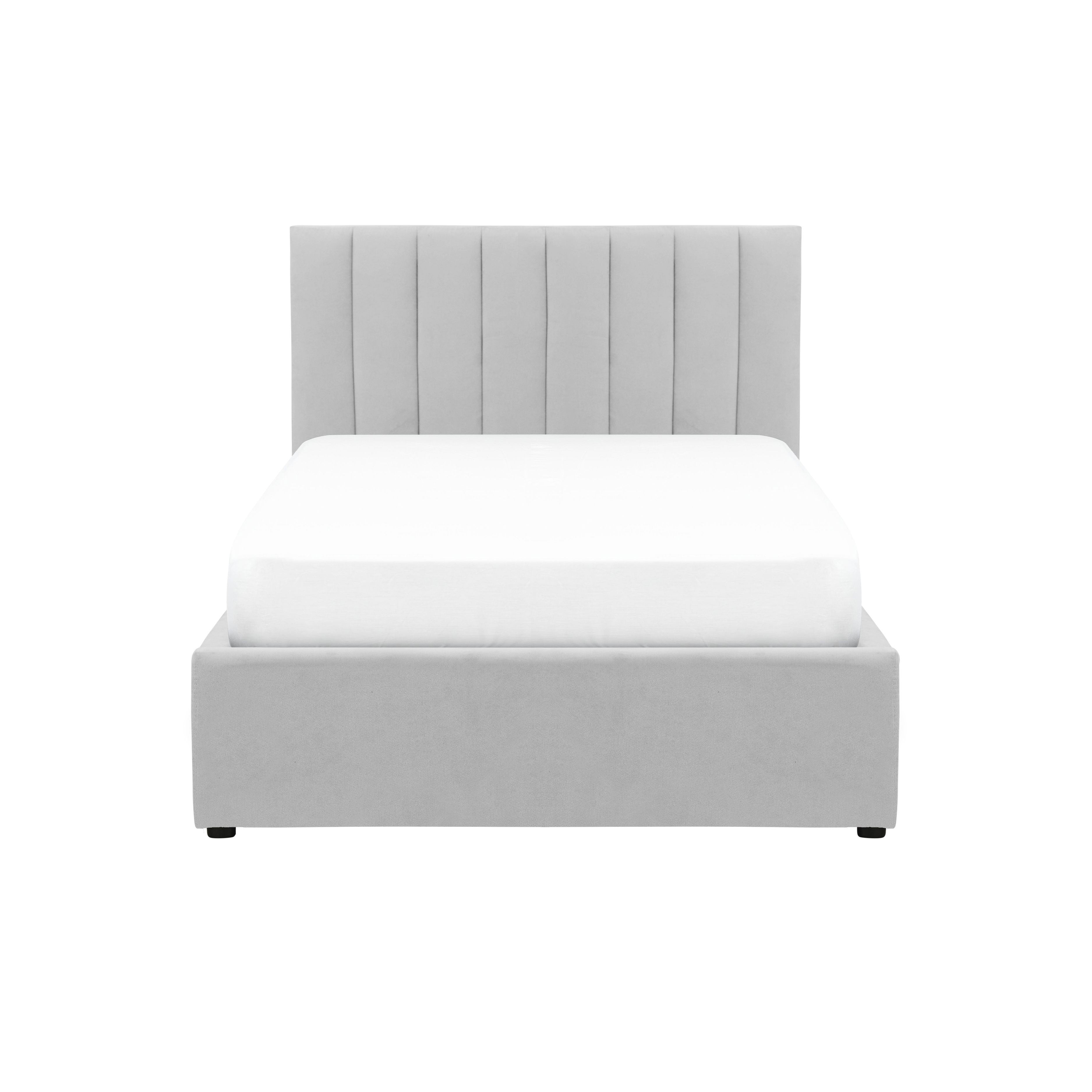 Audrey Super Single Storage Bed - Silver Fox (Fabric), HV Modern Beds ...