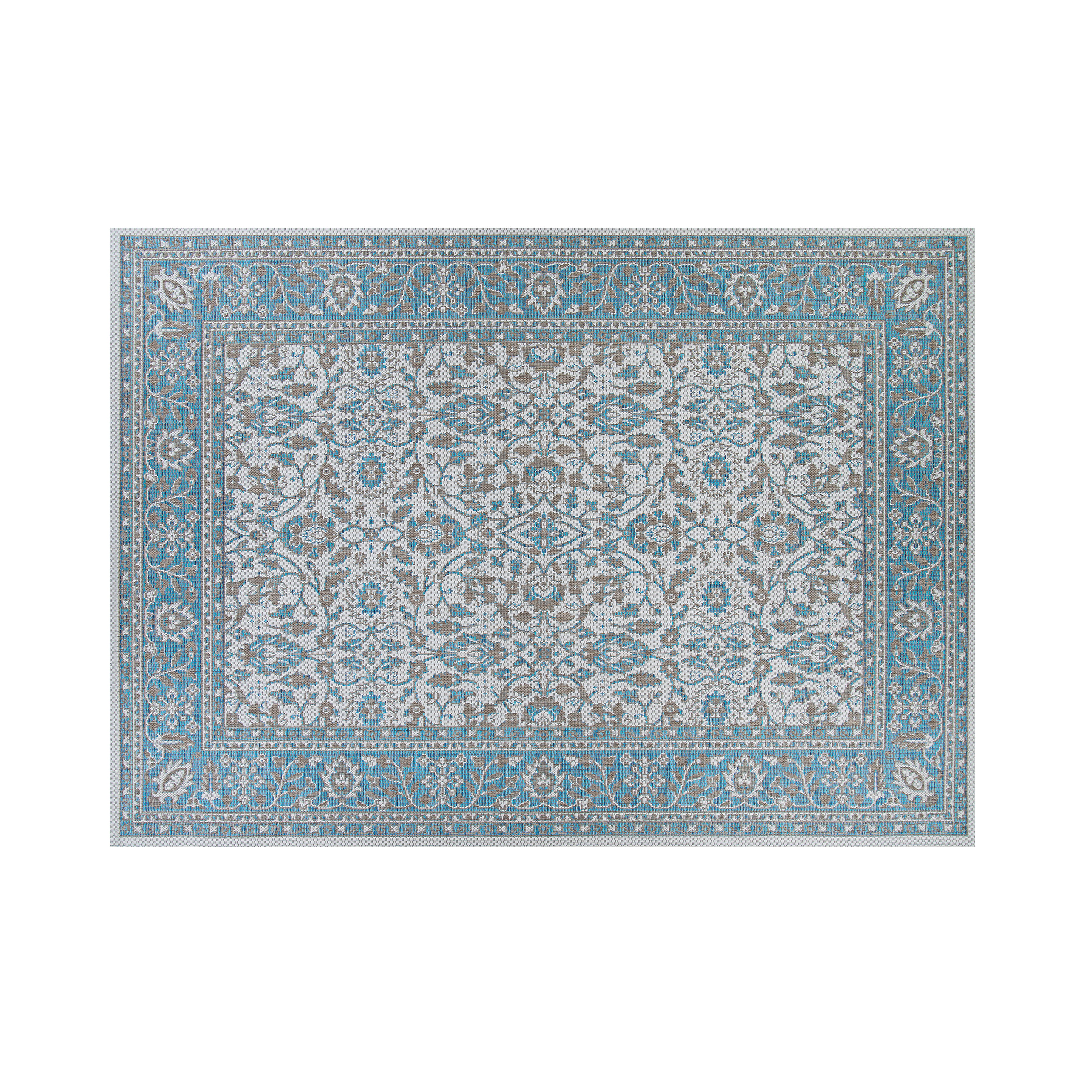 Carmoux Flatwoven Rug - Azure (3 Sizes), Llama Rugs by HipVan | HipVan
