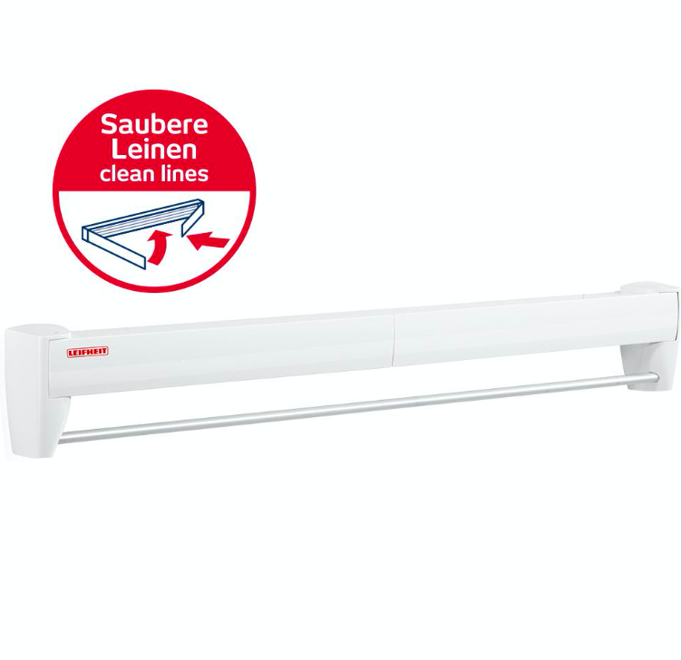 Leifheit Telegant 36 Protect Plus Wall Clothes Drying Rack, Leifheit ...
