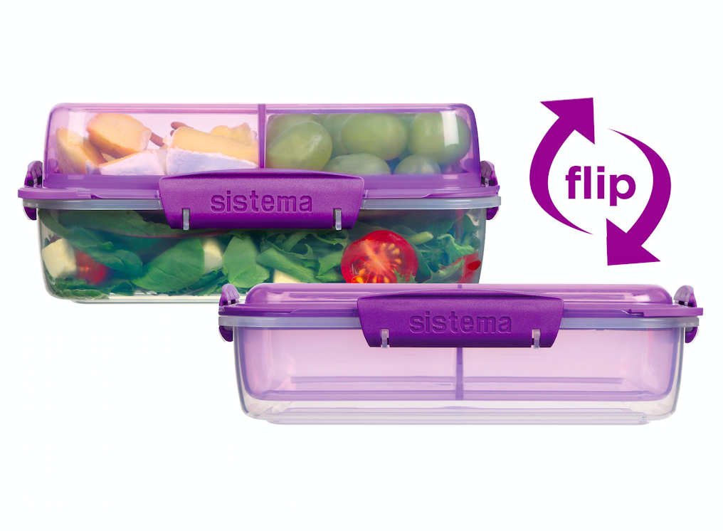 Sistema Lunch Stack To Go Rectangle 1.8L - Purple, Sistema | HipVan