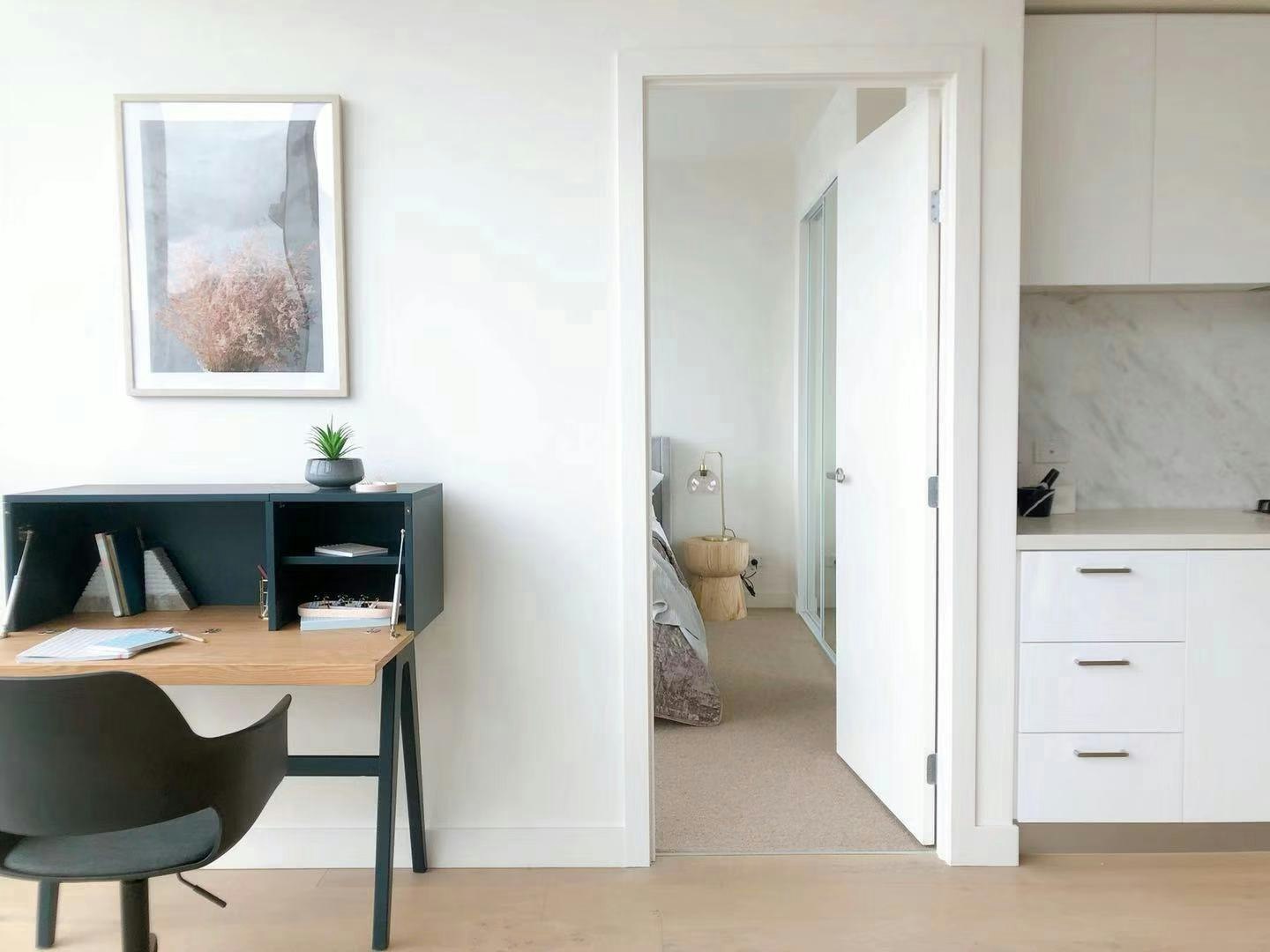 Valen Study Table 0.9m - Space Blue, HV Modern Study Tables & Office ...